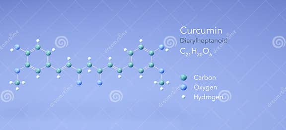 Curcumin, Curcuma, Molecular Structures, 3d Model, Structural Chemical ...