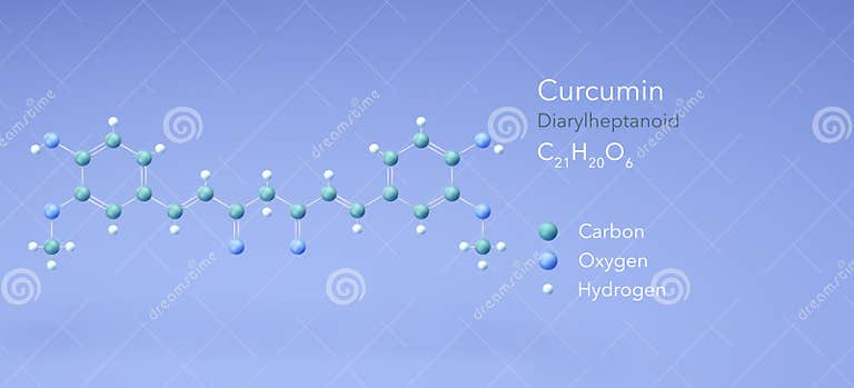 Curcumin, Curcuma, Molecular Structures, 3d Model, Structural Chemical ...