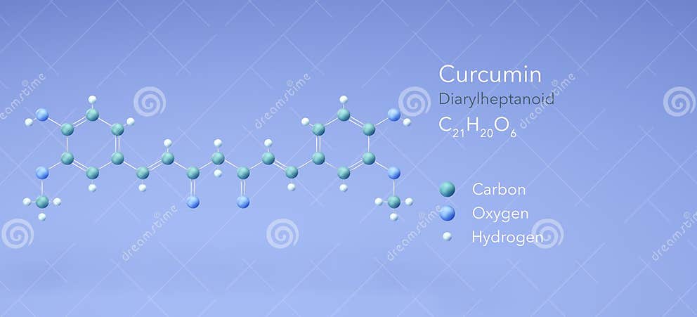 Curcumin, Curcuma, Molecular Structures, 3d Model, Structural Chemical ...
