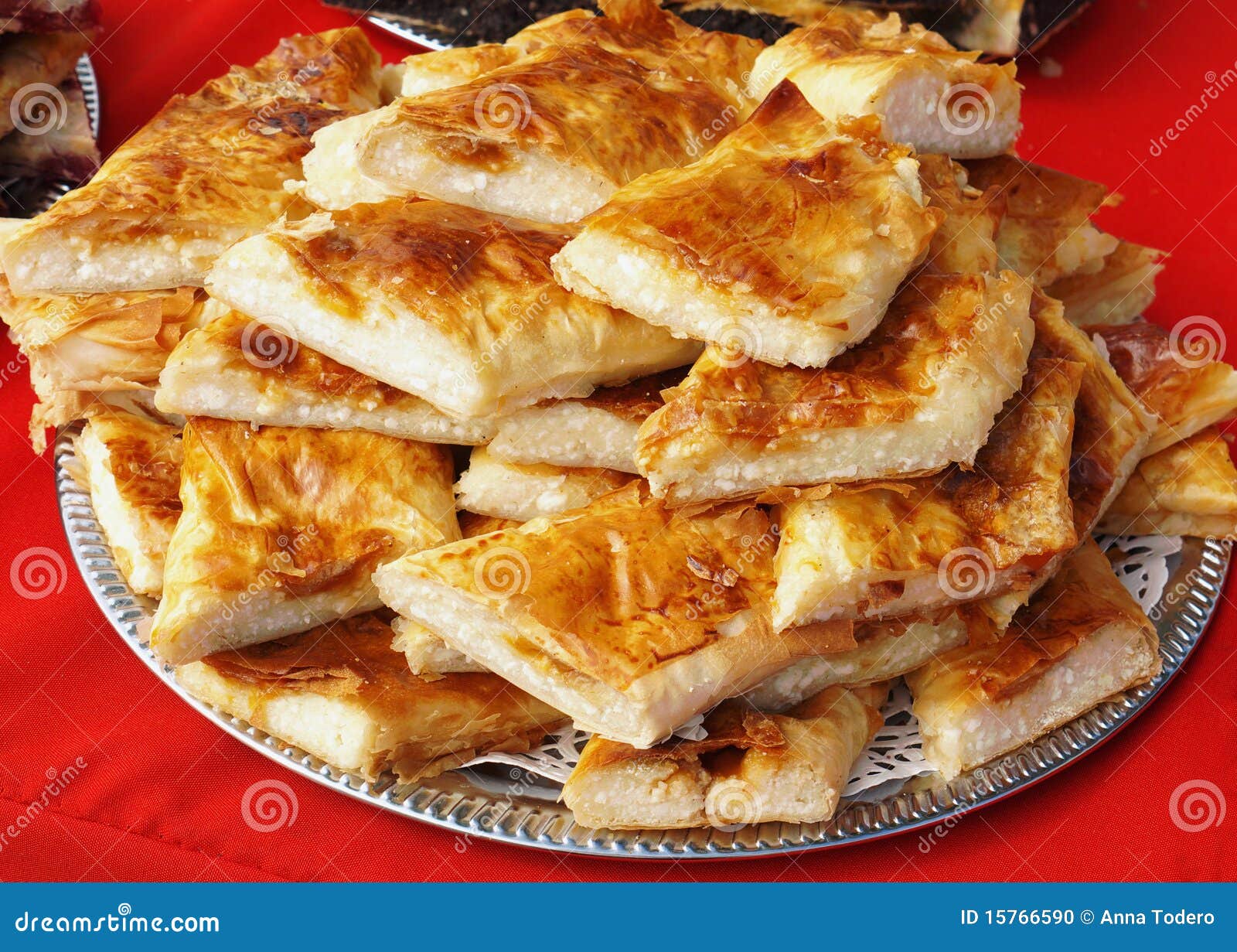 Curd cheese strudel stock photo. Image of dessert, hungarian - 15766590