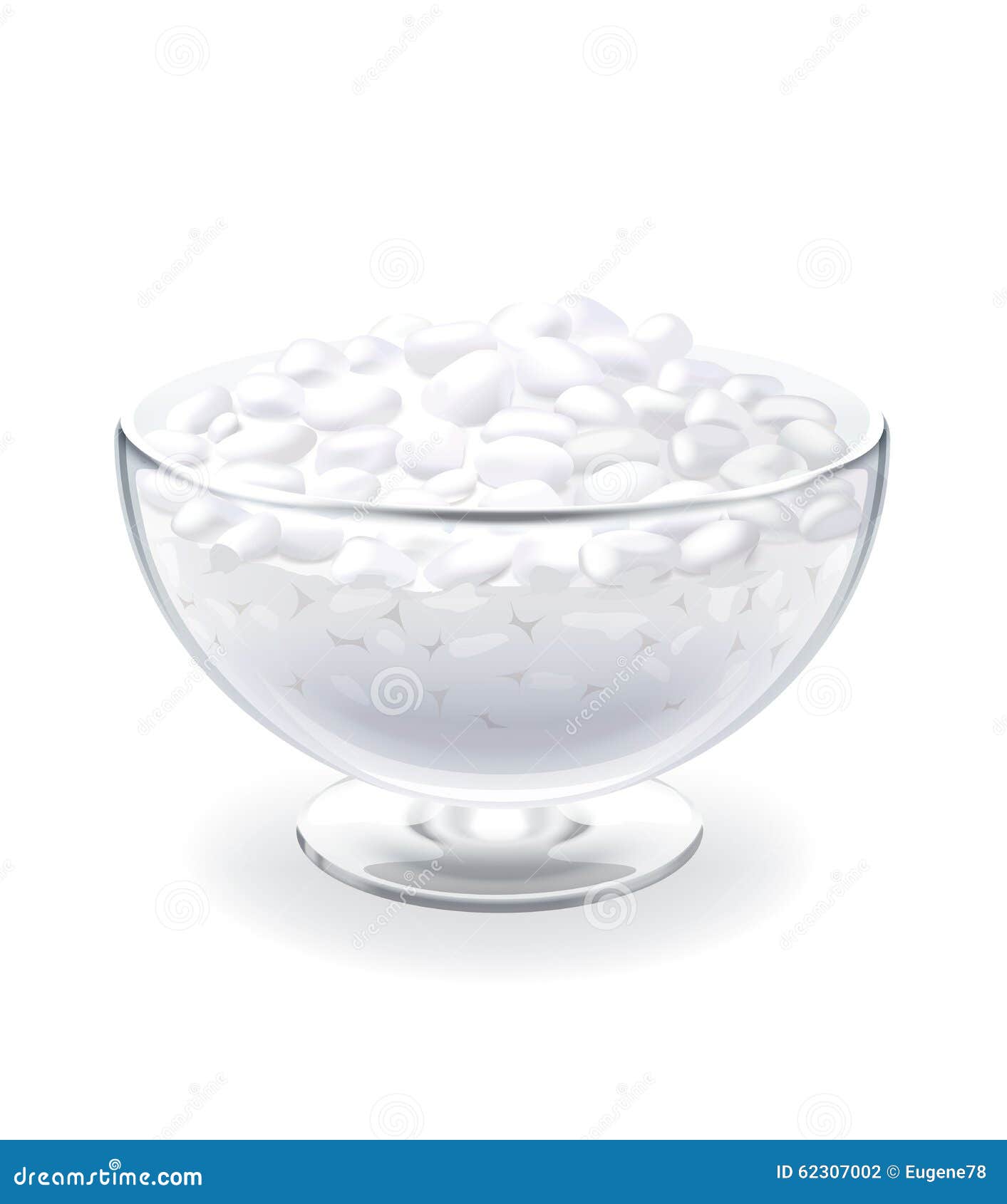 Curd In Glass Vector Illustration | CartoonDealer.com #62307002