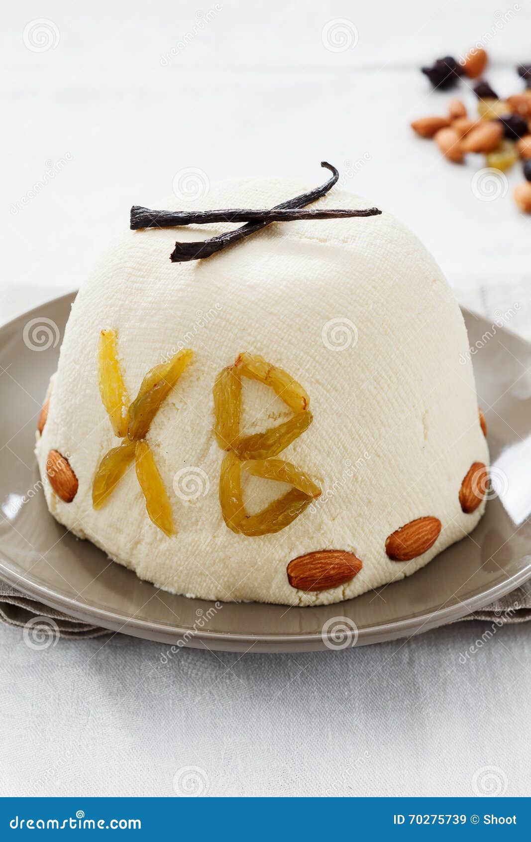 Curd Paskha, Traditional Russian Easter Dessert Stock Image - Image of ...