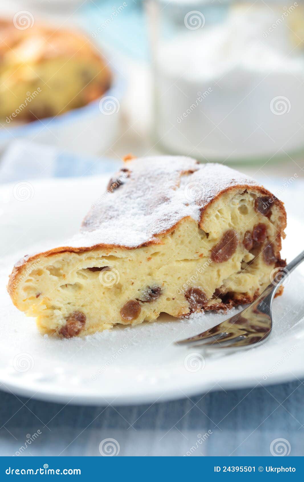 Curd pie stock image. Image of homemade, baked, powdered - 24395501