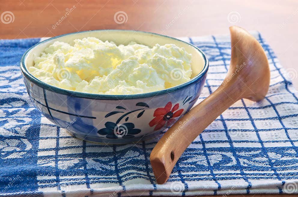 Curd and spoon stock photo. Image of white, horizontal - 28402648