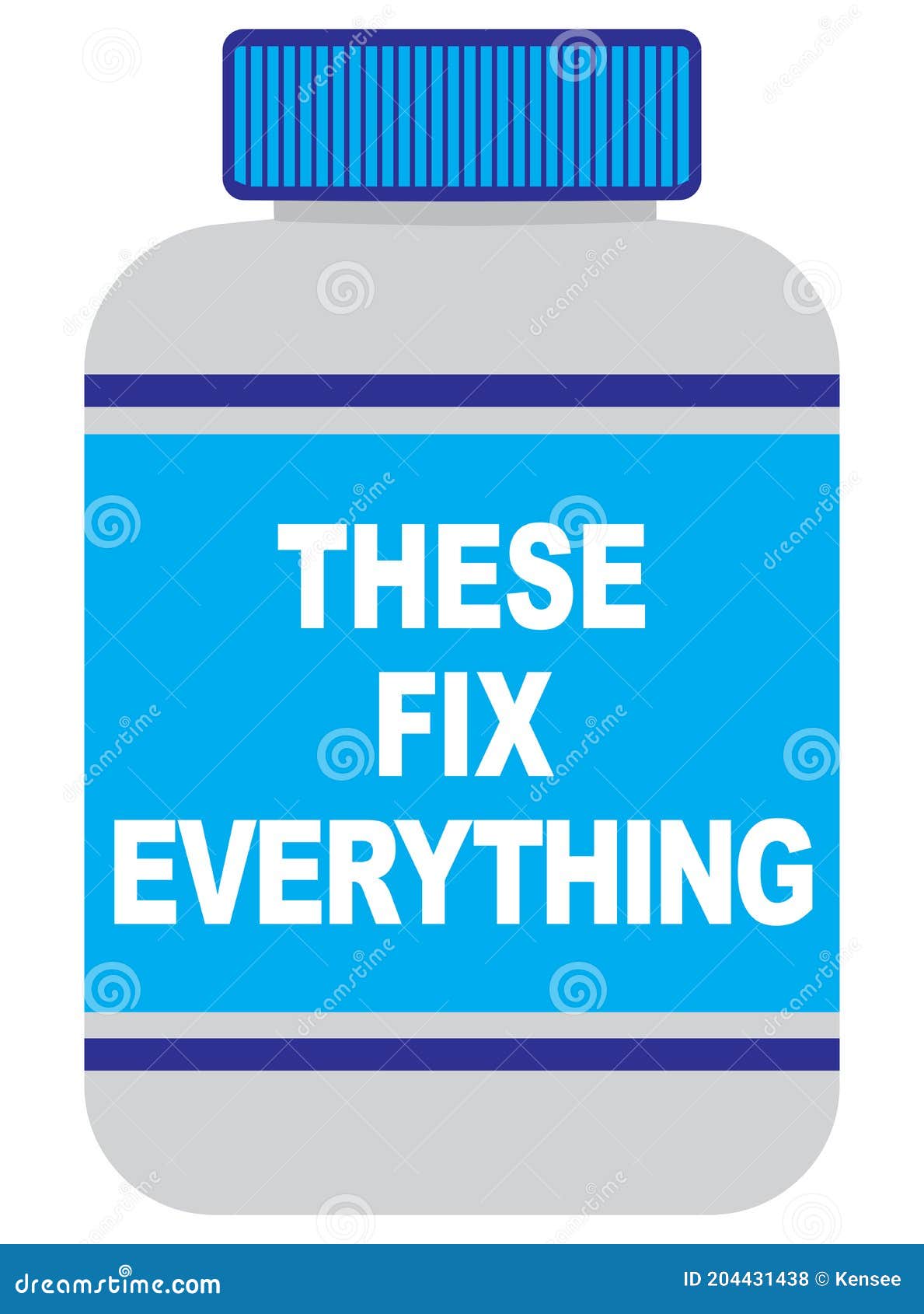 Bottle of Miracle Cure All stock vector. Illustration of label - 204431438