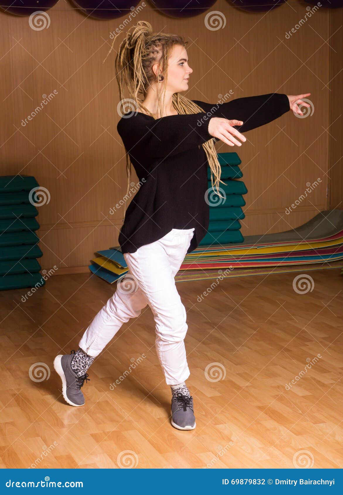 Cure Dancer is in Dancing Pose Stock Photo - Image of single, beauty ...