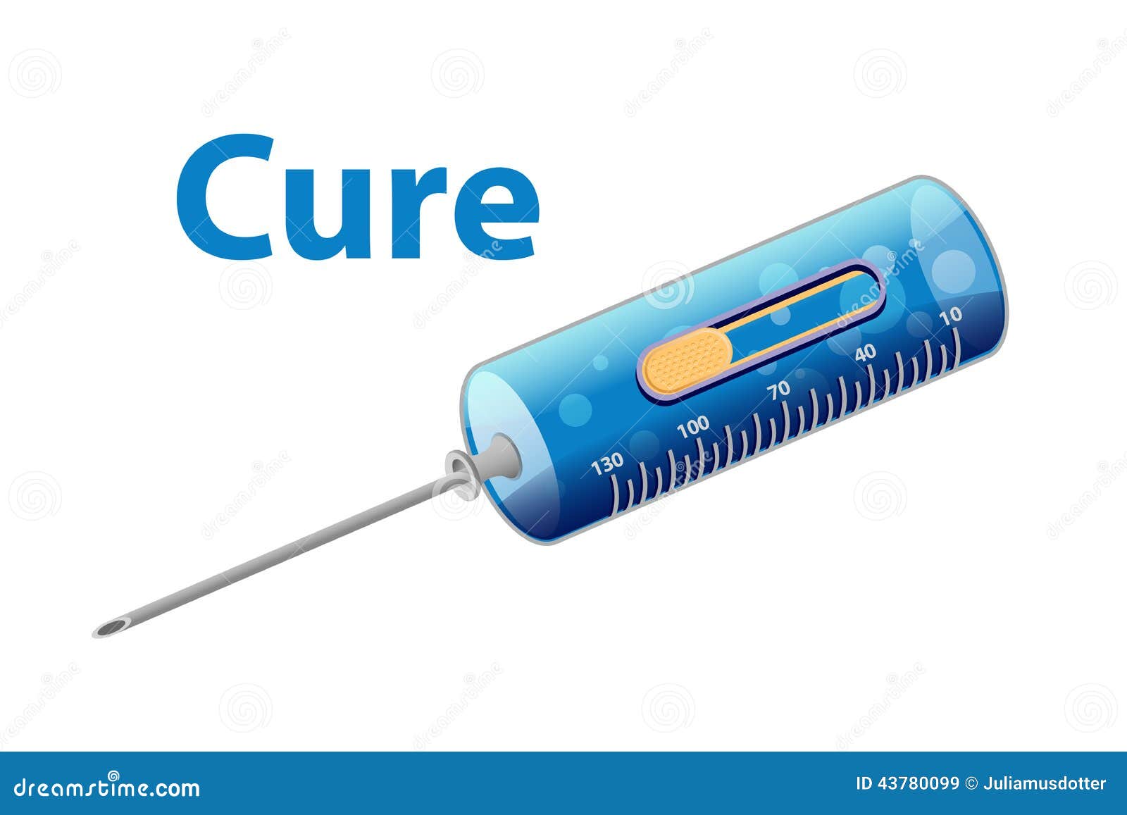 Cure_injector illustration de vecteur. Illustration du bleu - 43780099