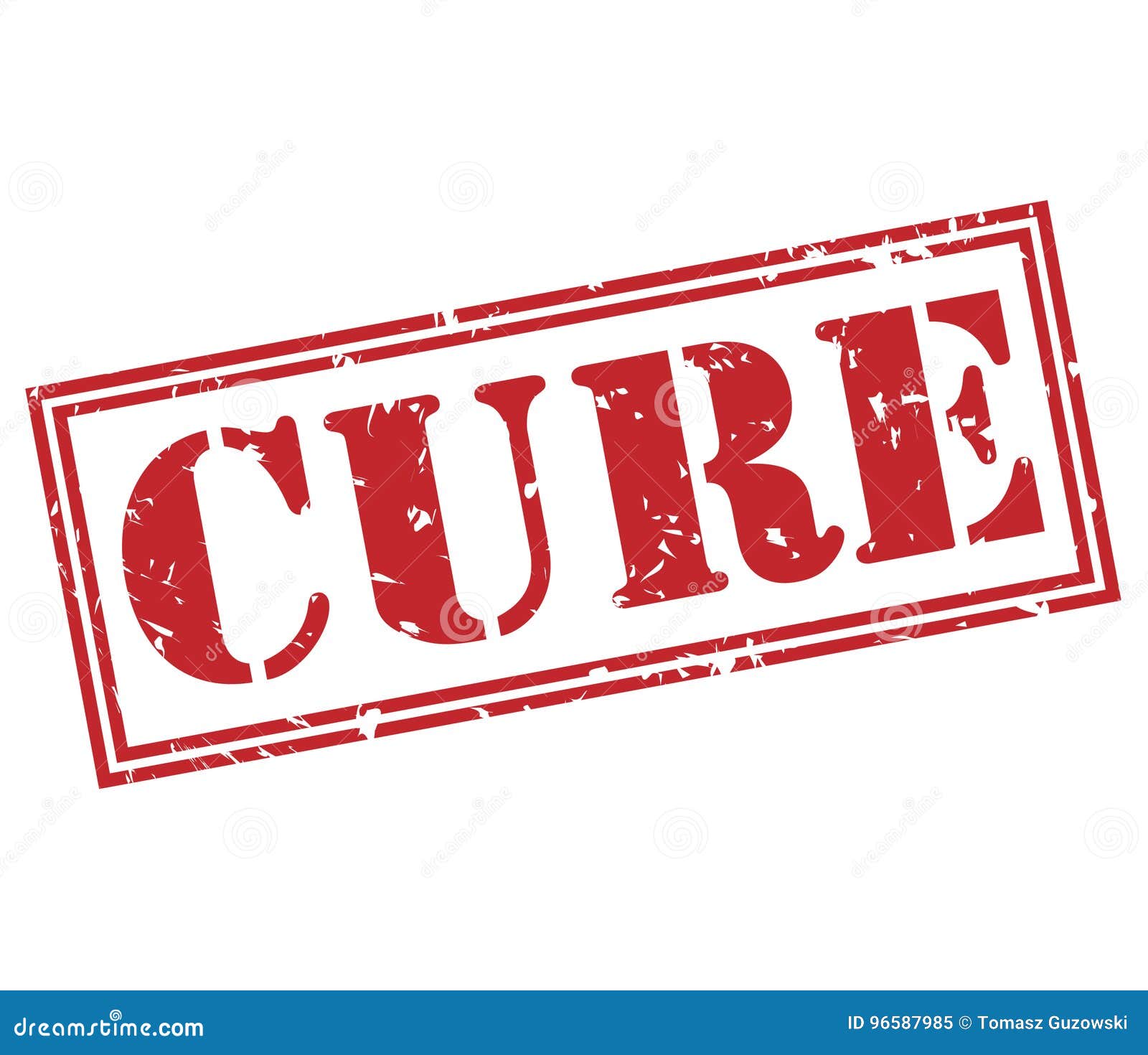 Cure red stamp stock illustration. Illustration of vintage - 96587985