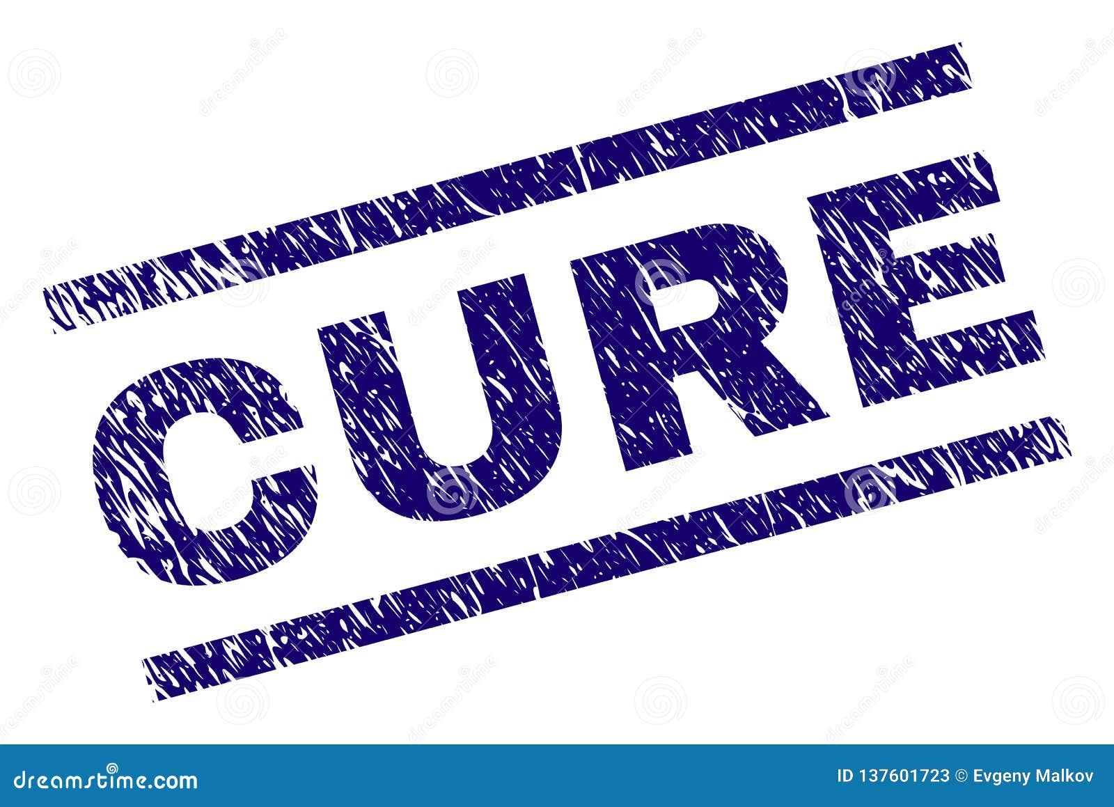 Scratched Textured CURE Stamp Seal Stock Vector - Illustration of ...