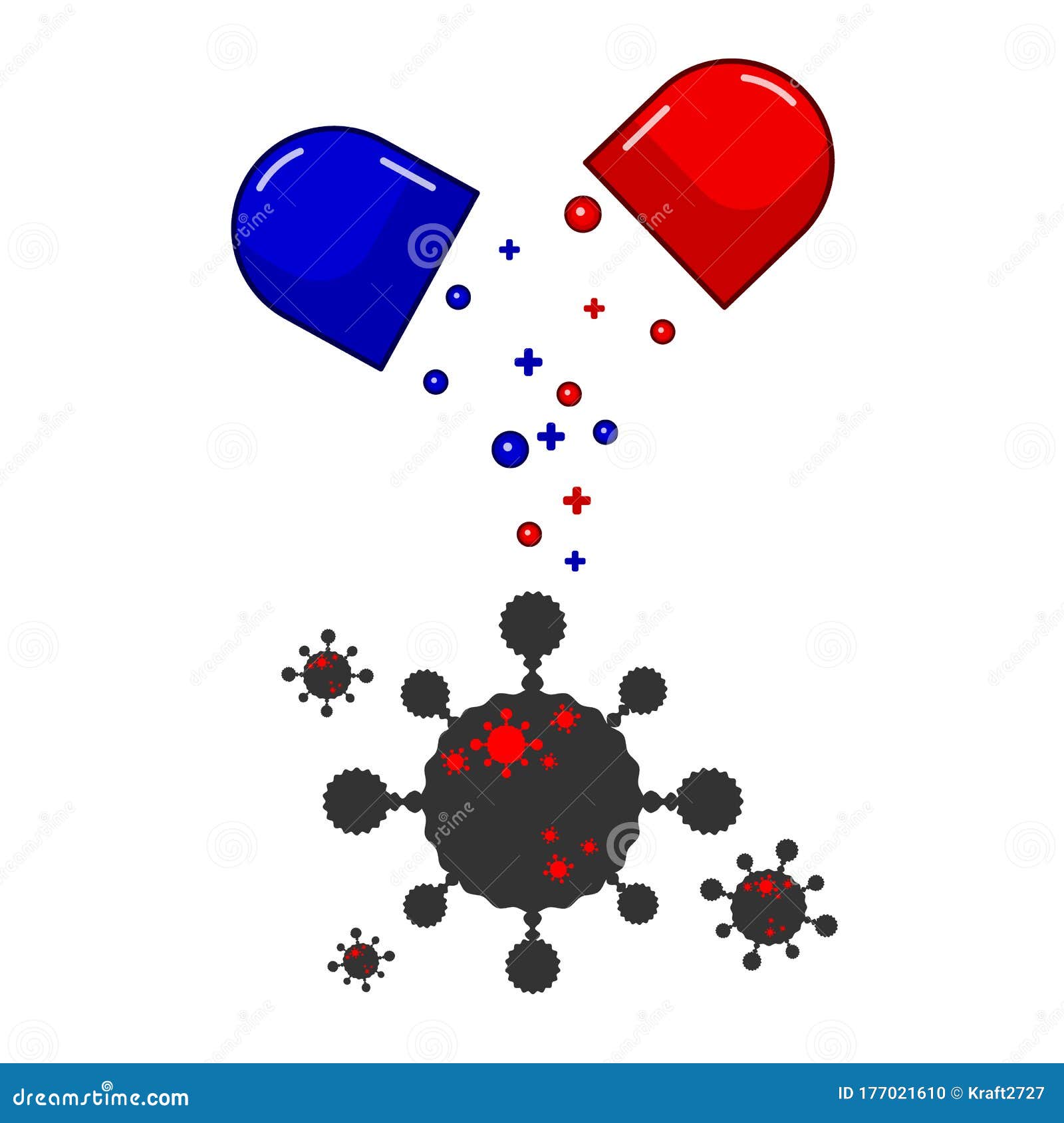 Cure for Viruses and Bacteria Stock Vector - Illustration of cure ...