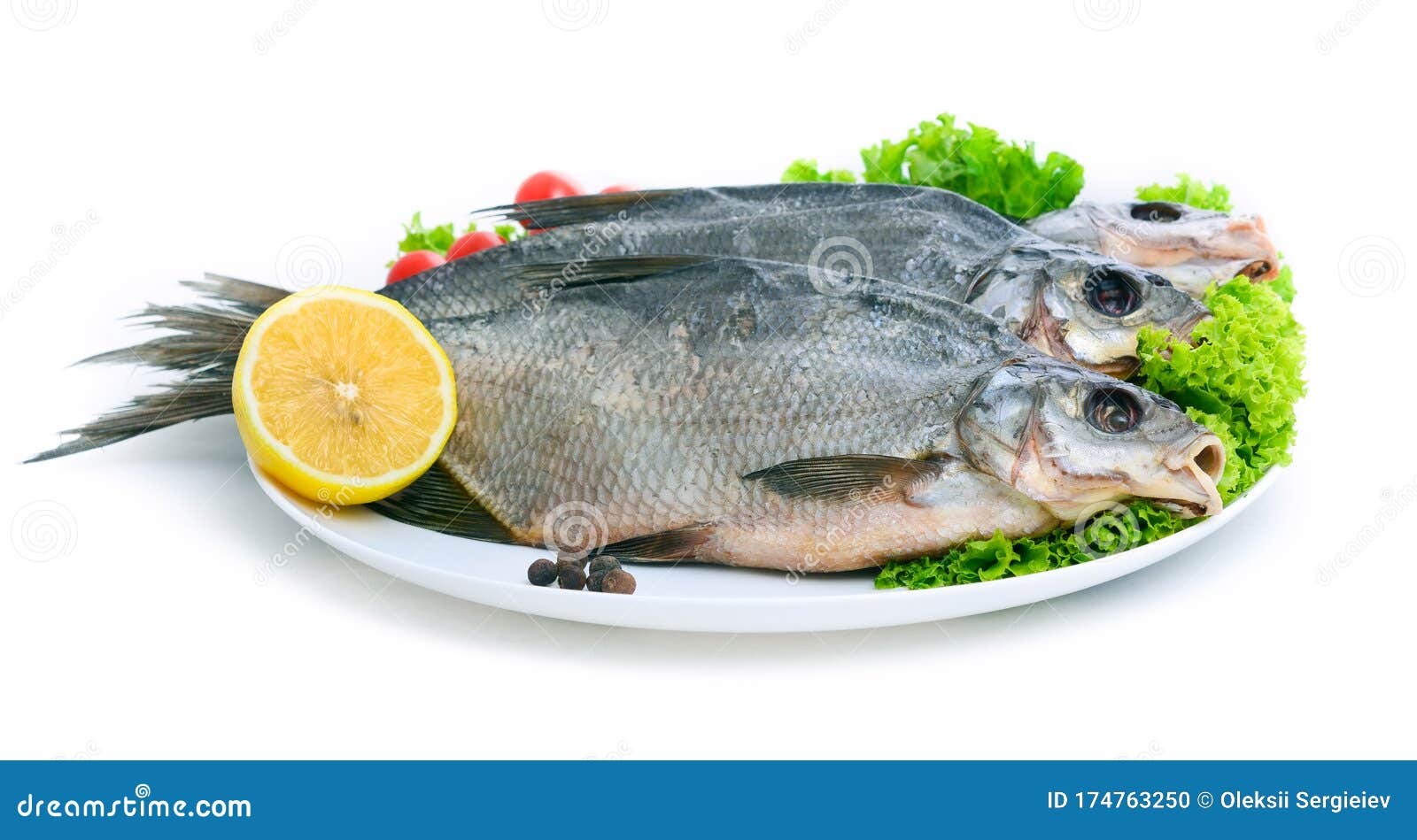 Cured carp on a platter stock photo. Image of food, appetizer - 174763250