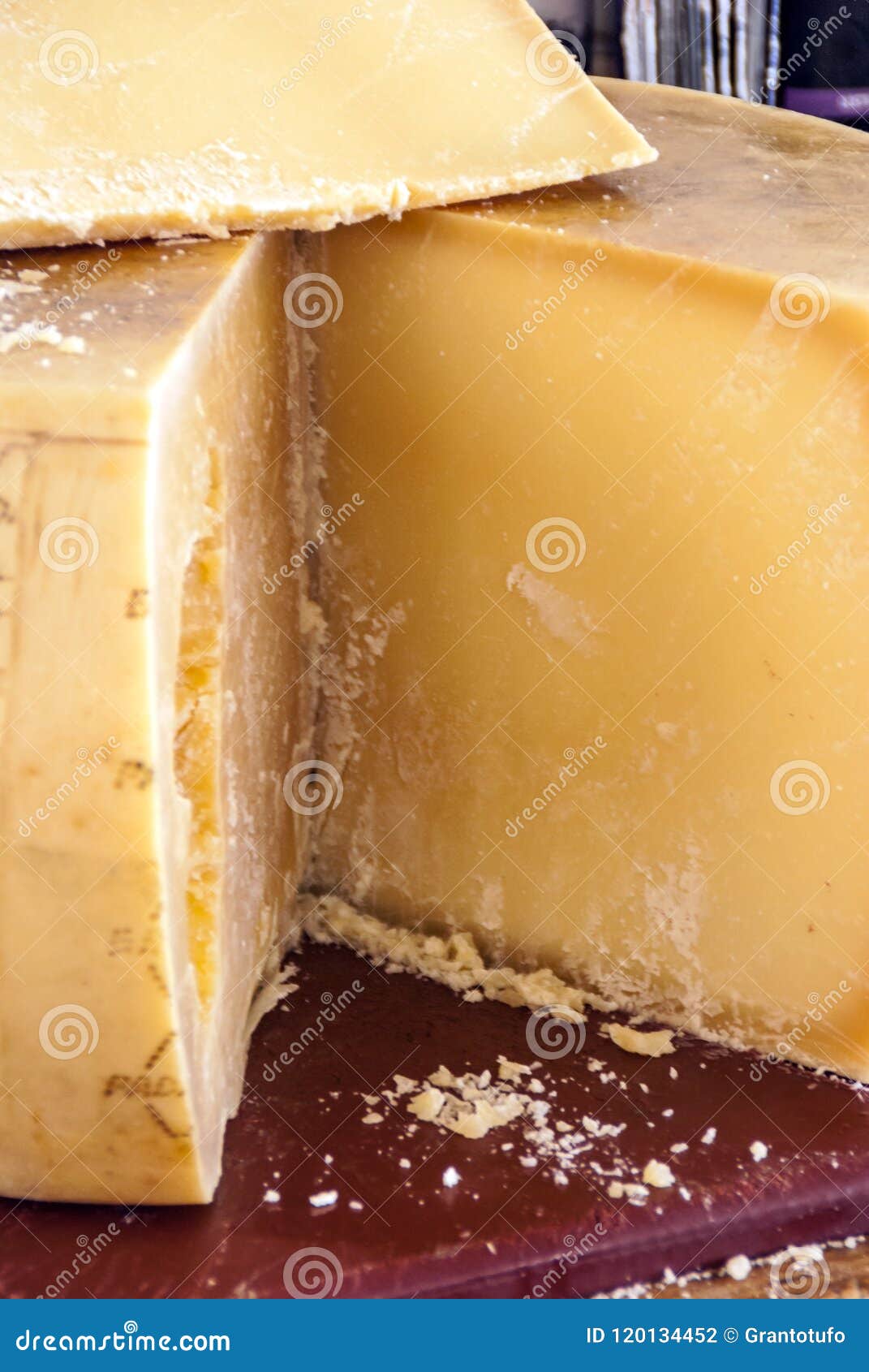 Cured cheese cut stock photo. Image of culinary, hard - 120134452