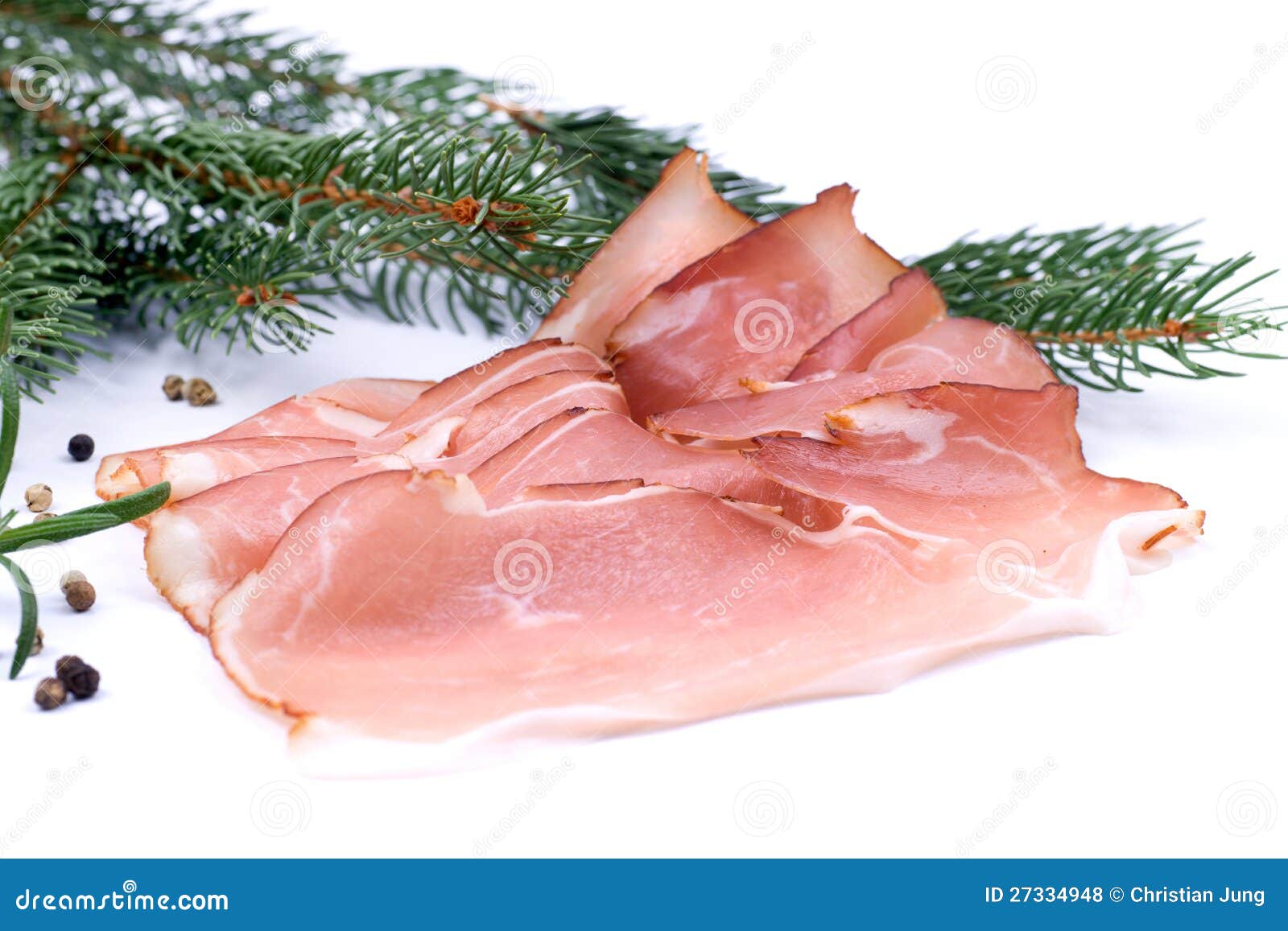 Cured ham stock photo. Image of meat, dried, buffet, tree - 27334948
