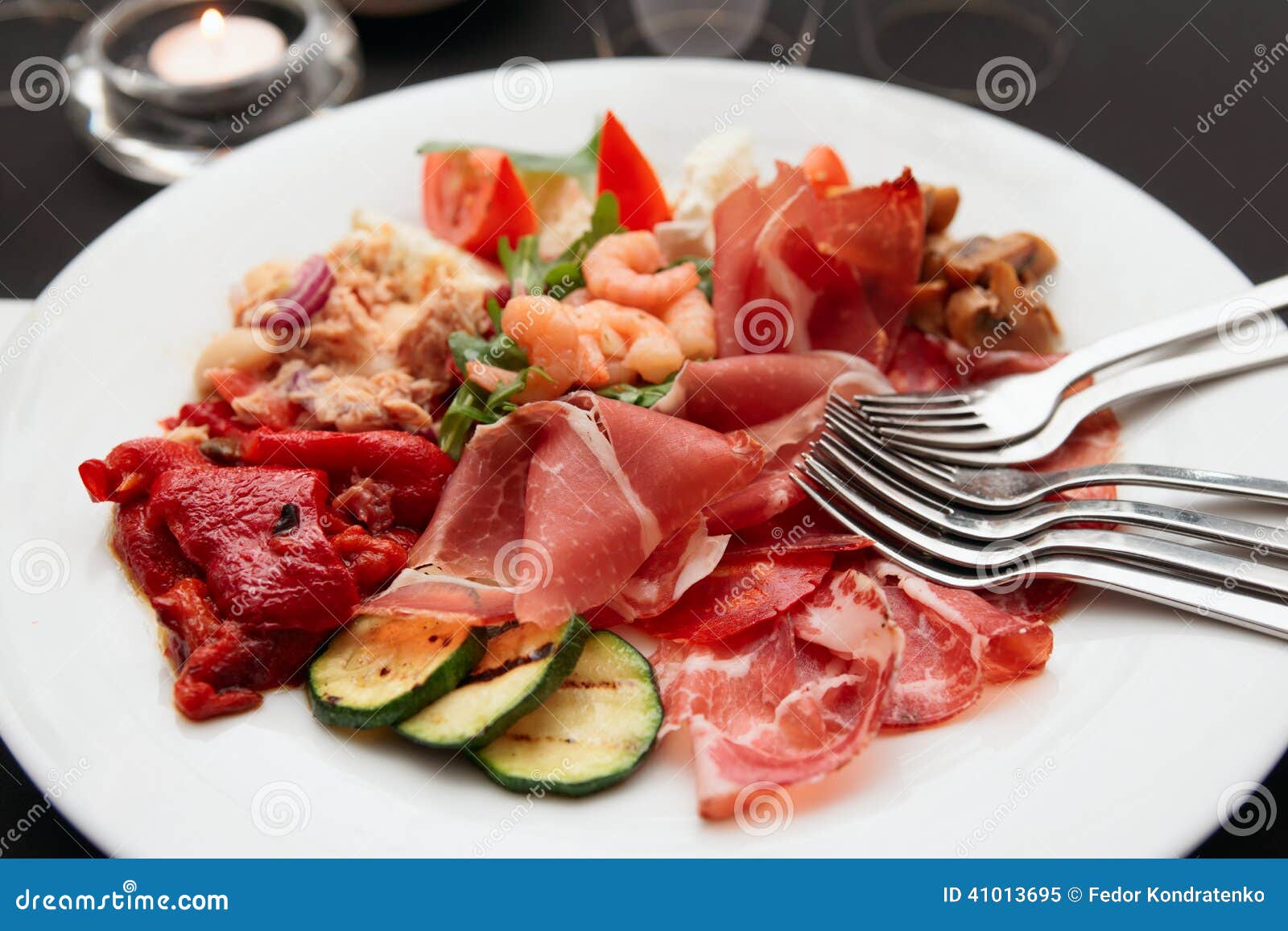 Cured ham snack in plate stock image. Image of fried - 41013695