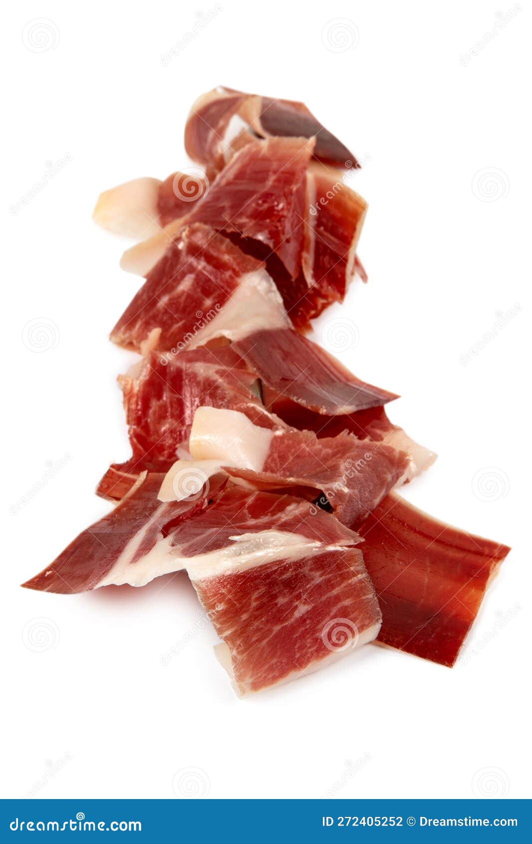 Cured meat ham jamon slice stock photo. Image of slice - 272405252