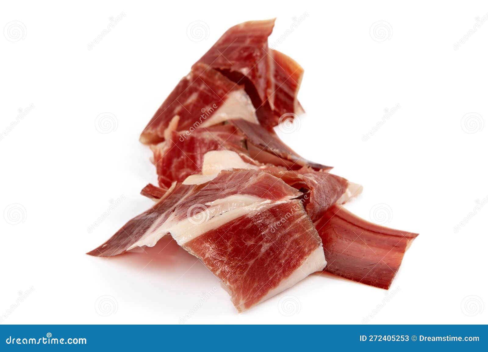 Cured meat ham jamon slice stock image. Image of clipping - 272405253