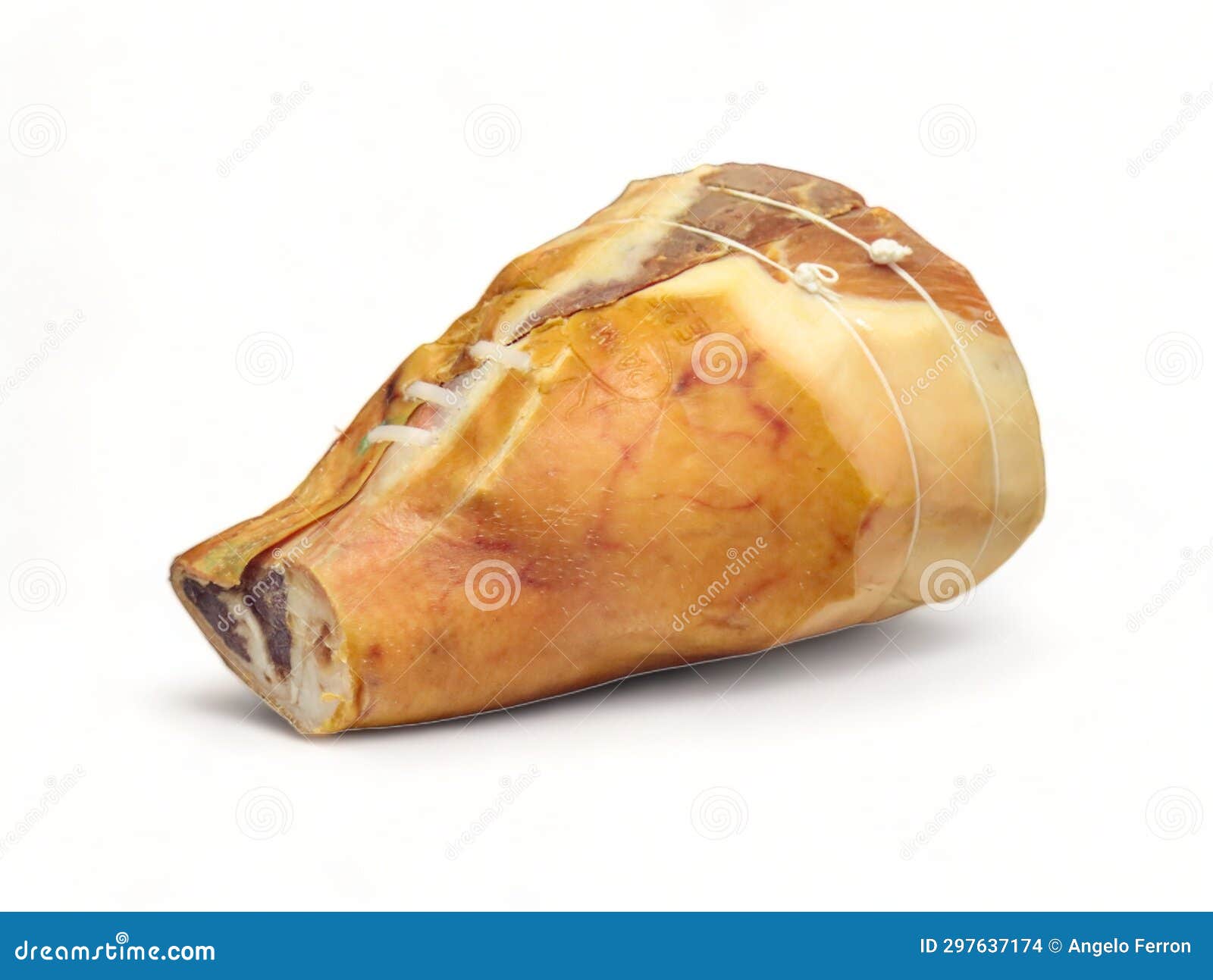 Cured Pork Ham, Boneless and Tied- Stock Photo - Image of traditional ...