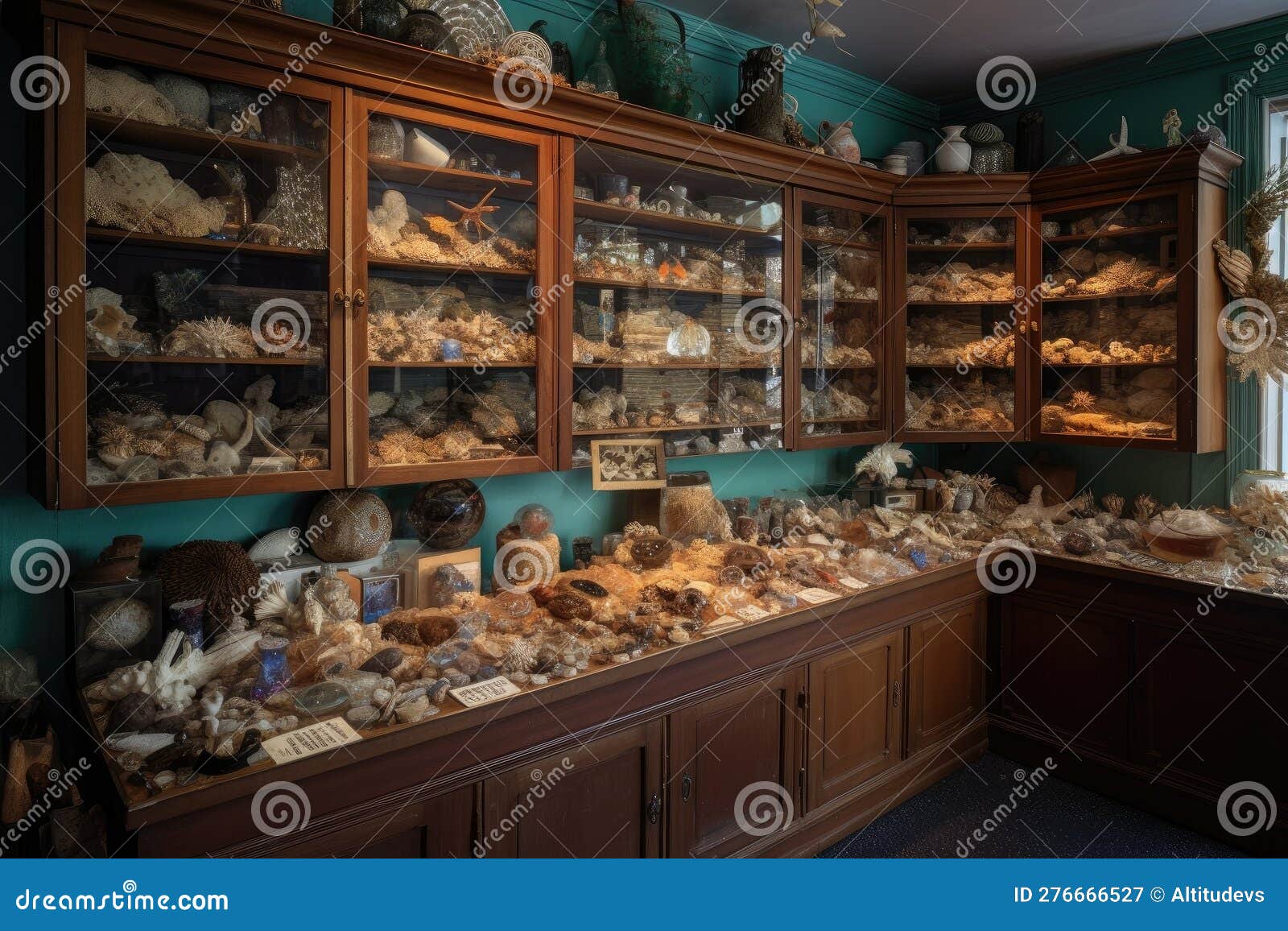 Curio Shop with Display of Beachcombing Treasures and Other Curiosities ...