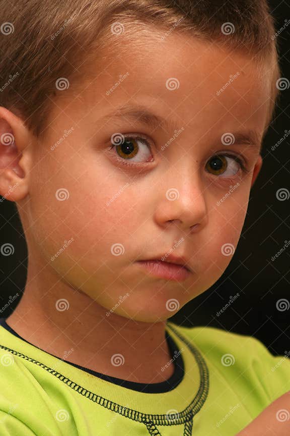 Curios child stock photo. Image of eyes, green, facial - 342850
