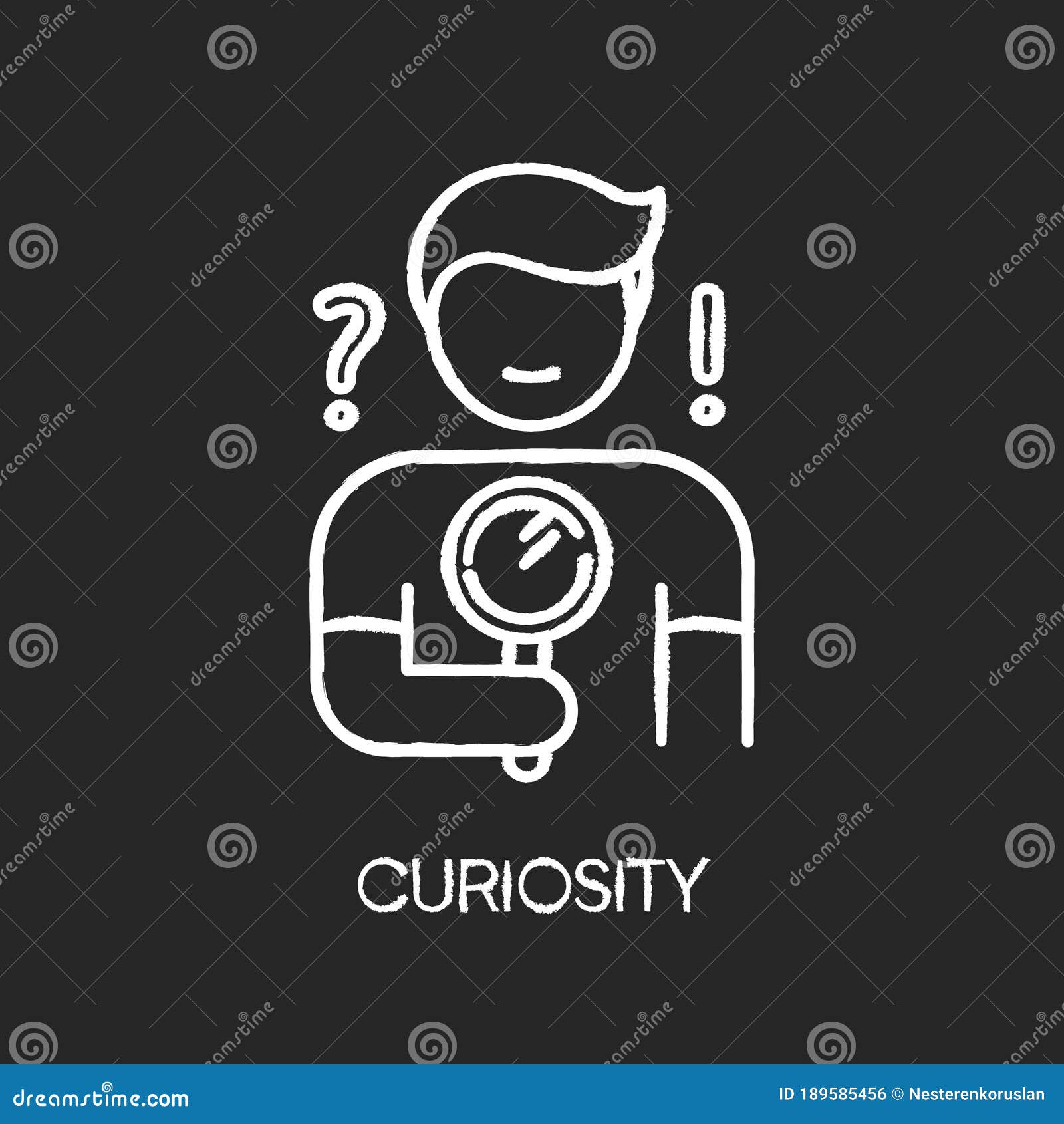 Curiosity Feeling Icon. Outline Sketch Drawing Vector Illustration ...