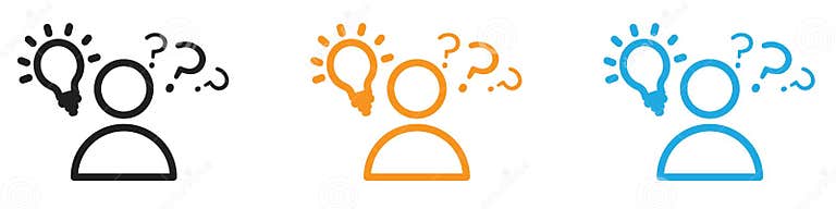 Curiosity Icon Vector Logo Set Collection for Web App Ui Stock ...