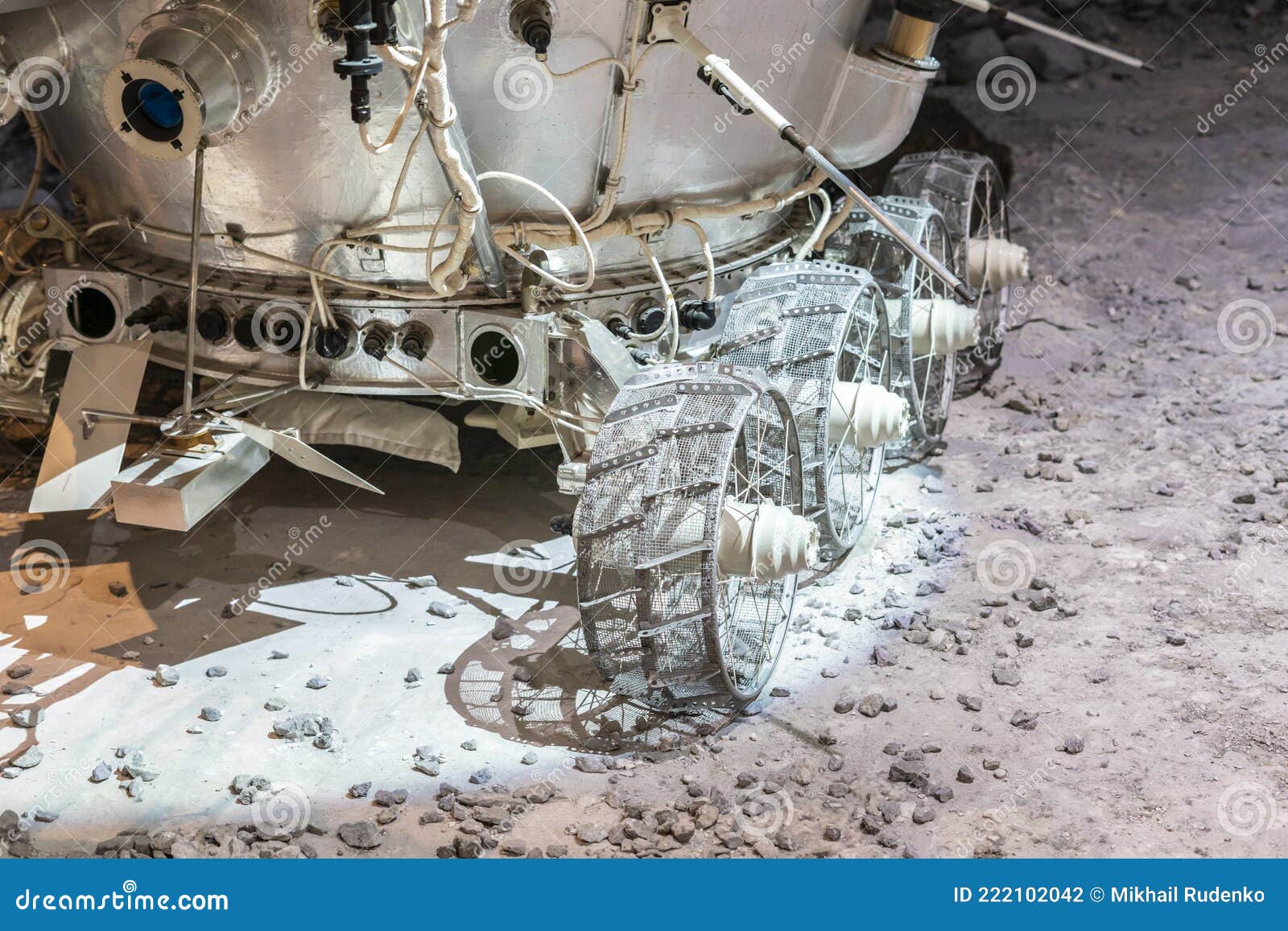Curiosity Moon Rover Exploring New Lands B Stock Photo - Image of ...