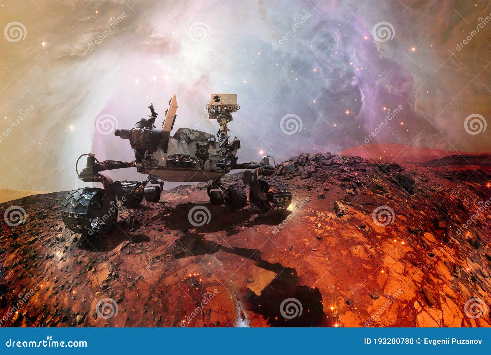 Curiosity Rover. Planet Mars. Elements of this Image Furnished by NASA ...