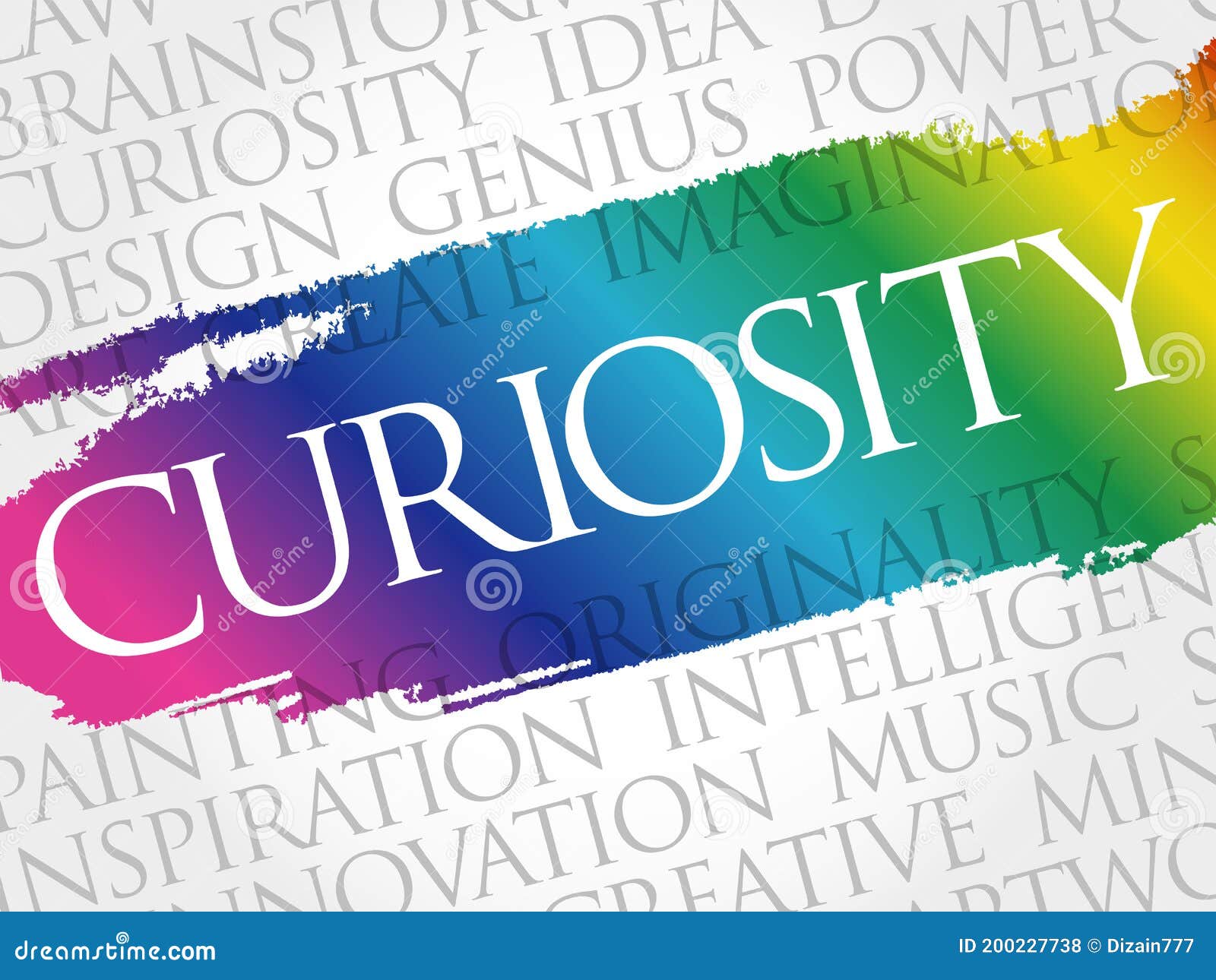 Curiosity Word Cloud Concept Background Stock Illustration ...