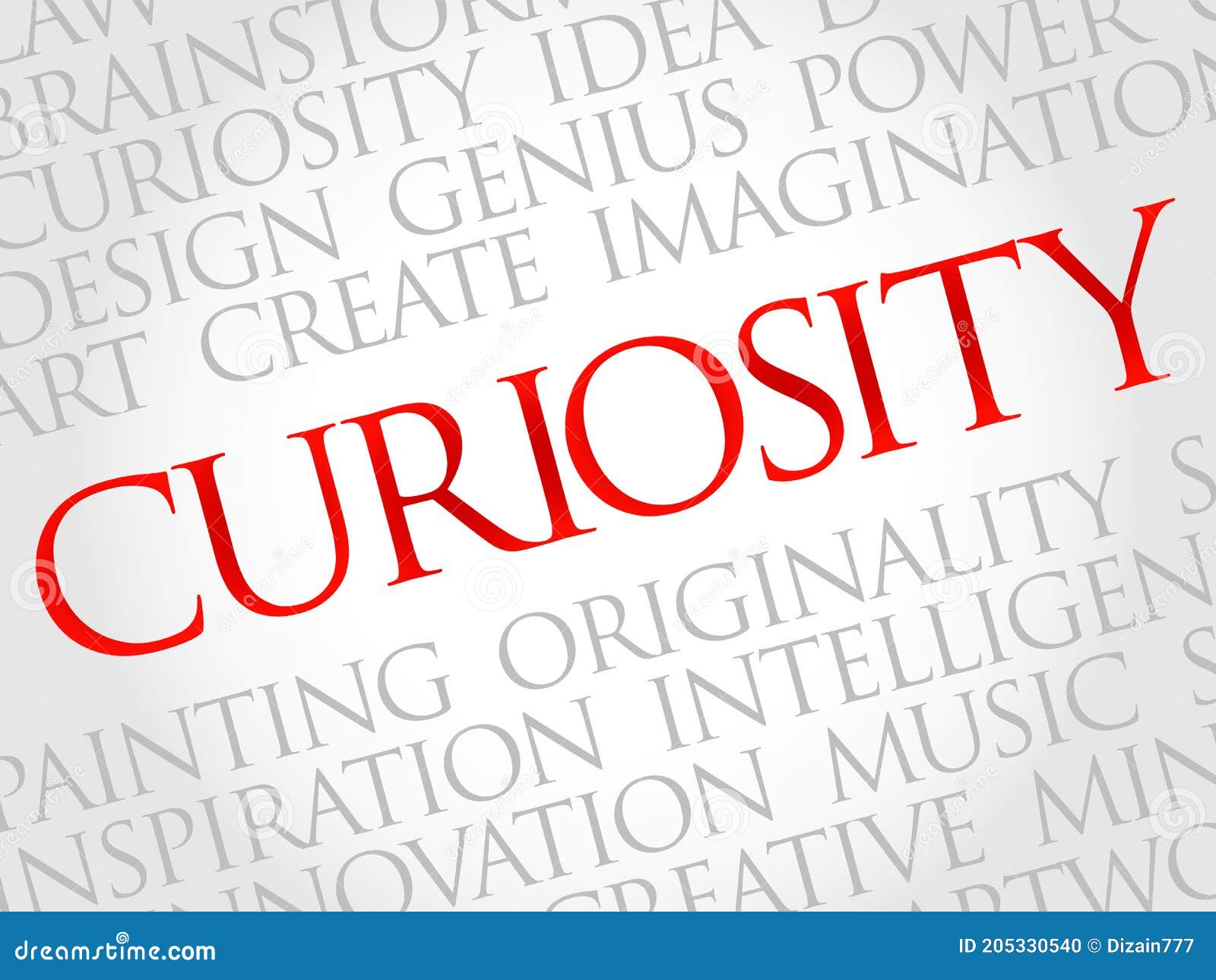 Curiosity word cloud stock illustration. Illustration of intelligence ...