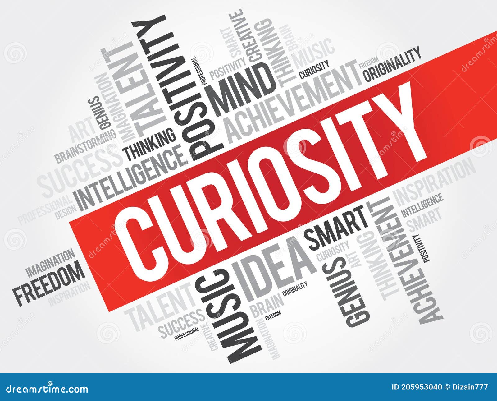 Curiosity word cloud stock illustration. Illustration of management ...