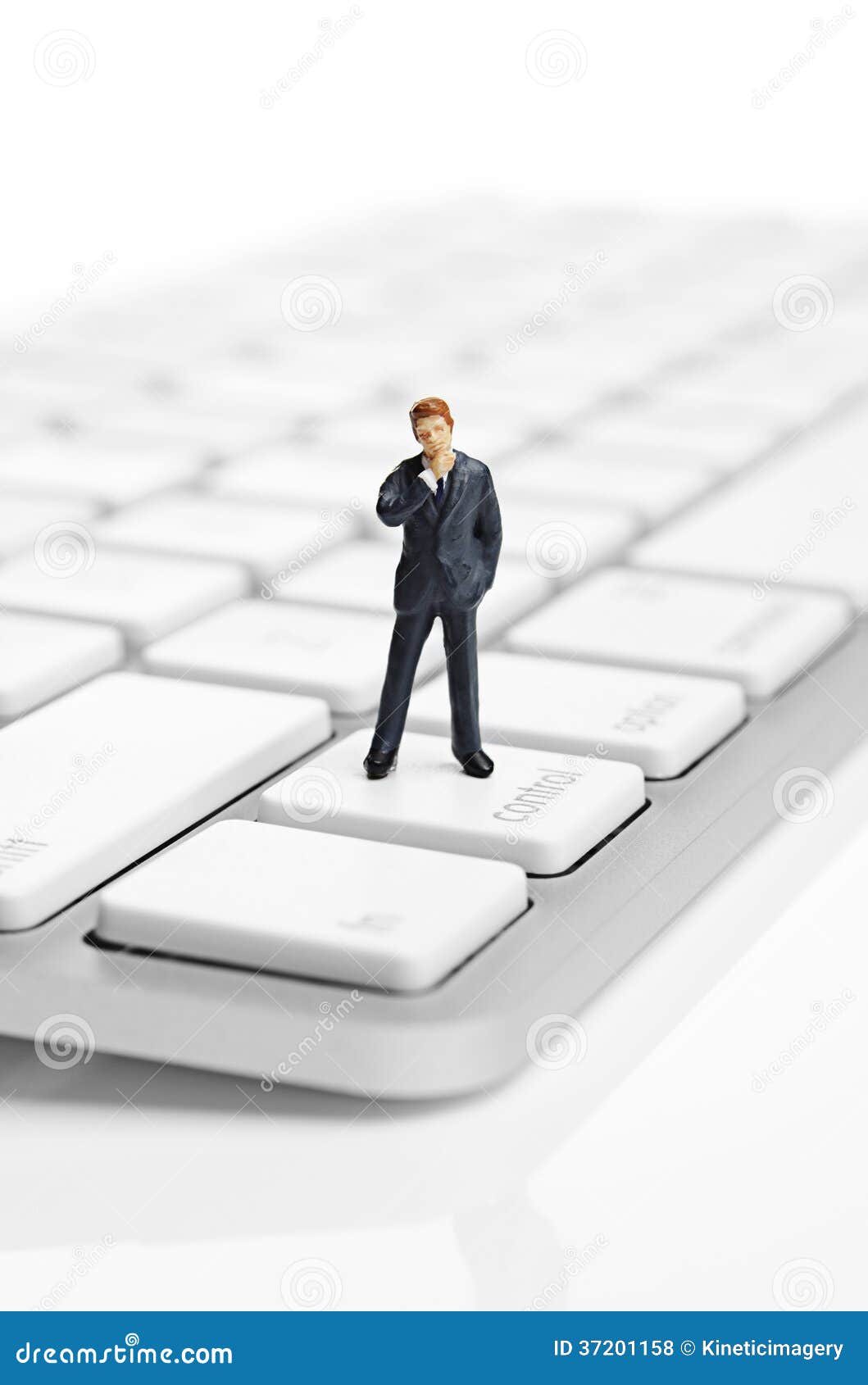Curious stock photo. Image of business, contemplate, computer - 37201158
