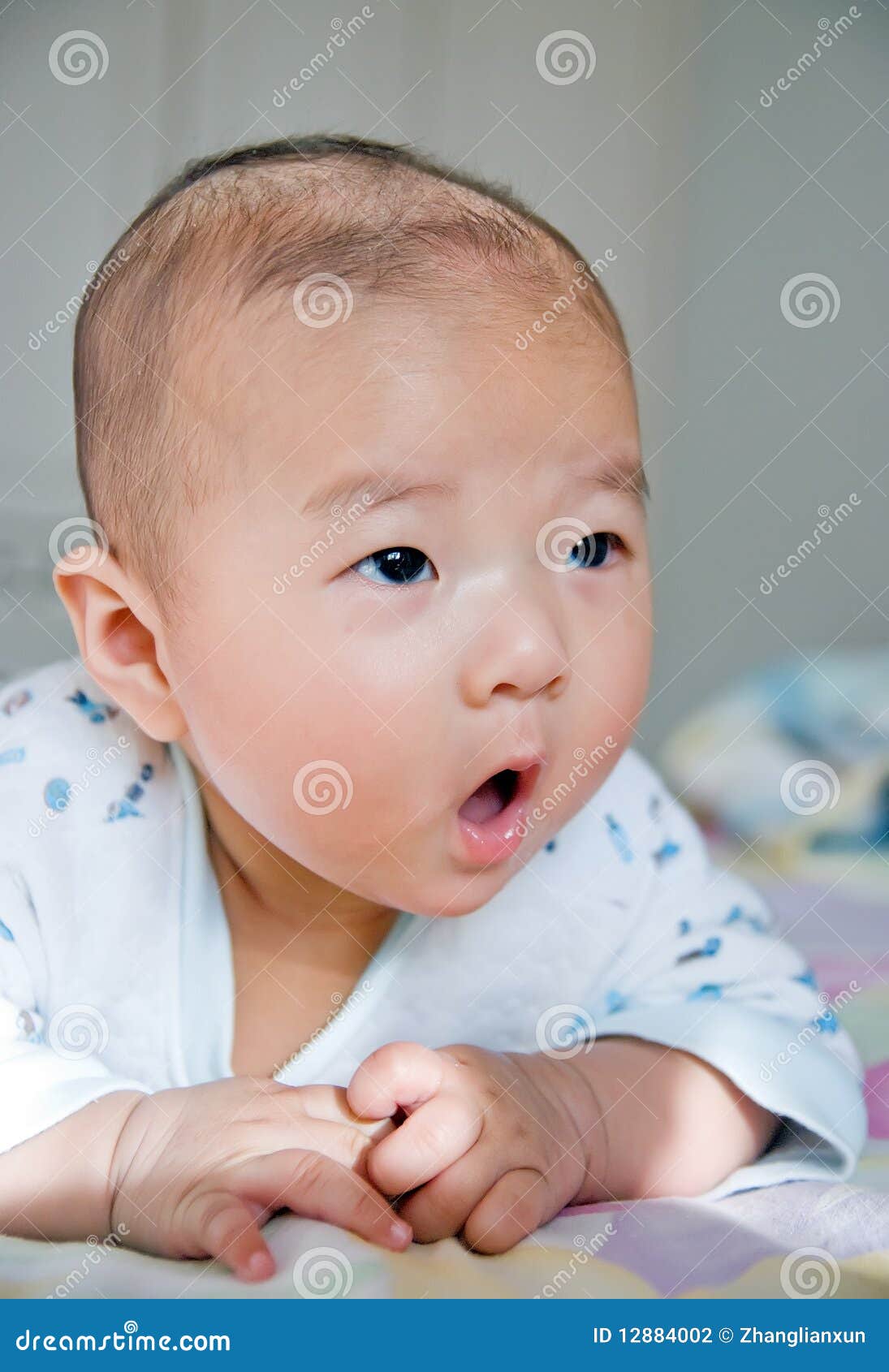 Curious Asian Baby stock photo. Image of baby, childhood - 12884002