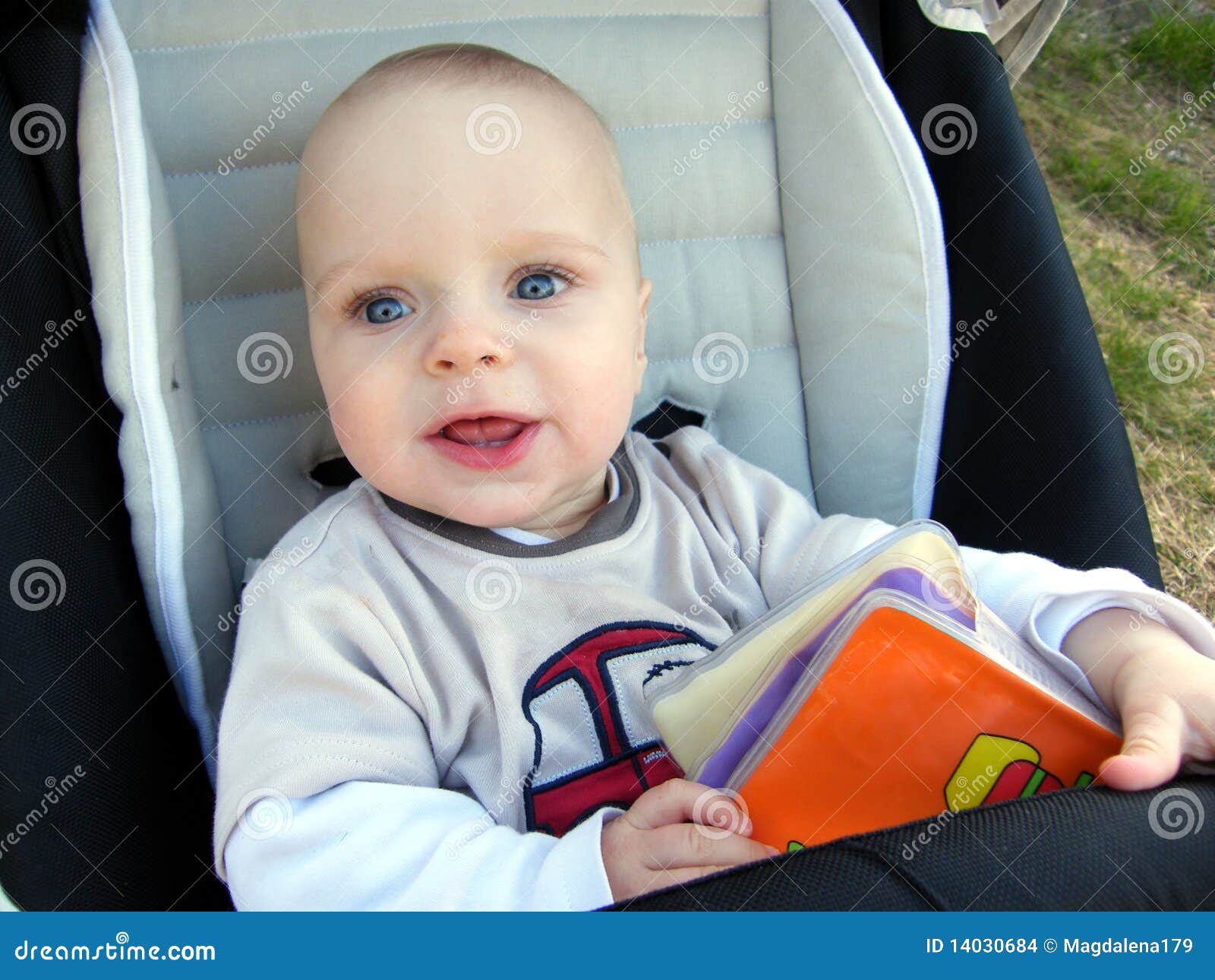 Curious baby stock photo. Image of life, book, baby, child - 14030684