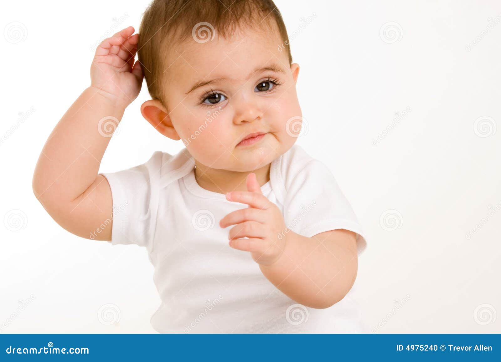 Curious baby stock photo. Image of small, white, girl - 4975240