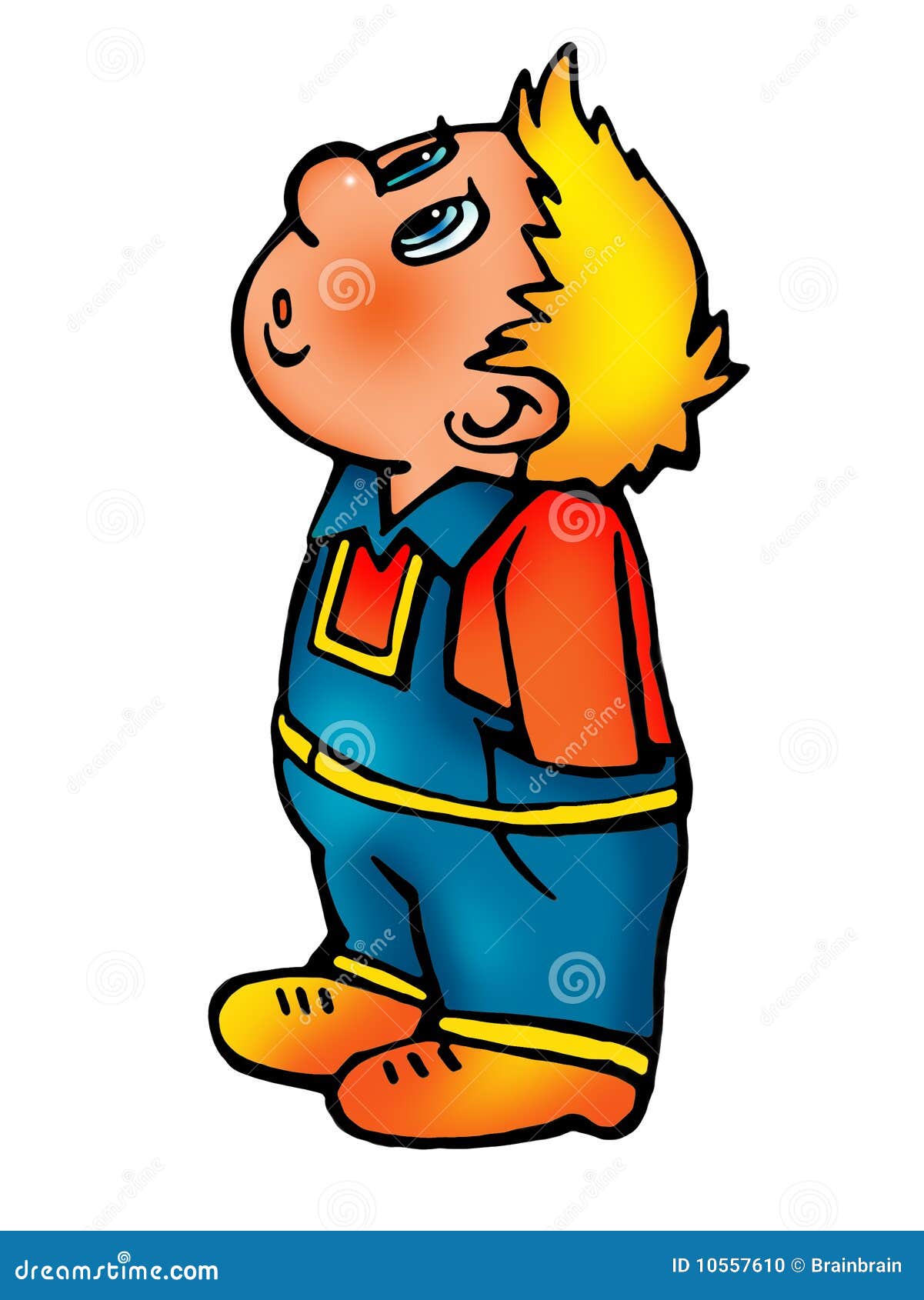 Curious Boy Cartoon Cartoon Illustration Of A Curious Child On Craiyon