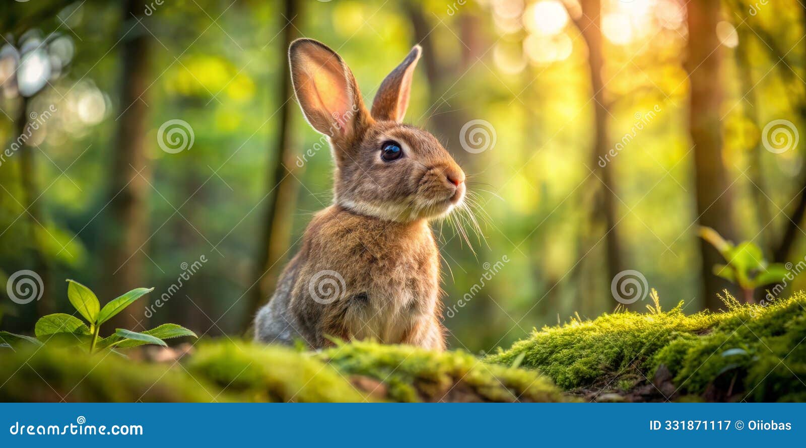 A Curious Bunny In The Forest, Wildlife , Rabbit , Nature , Forest ...