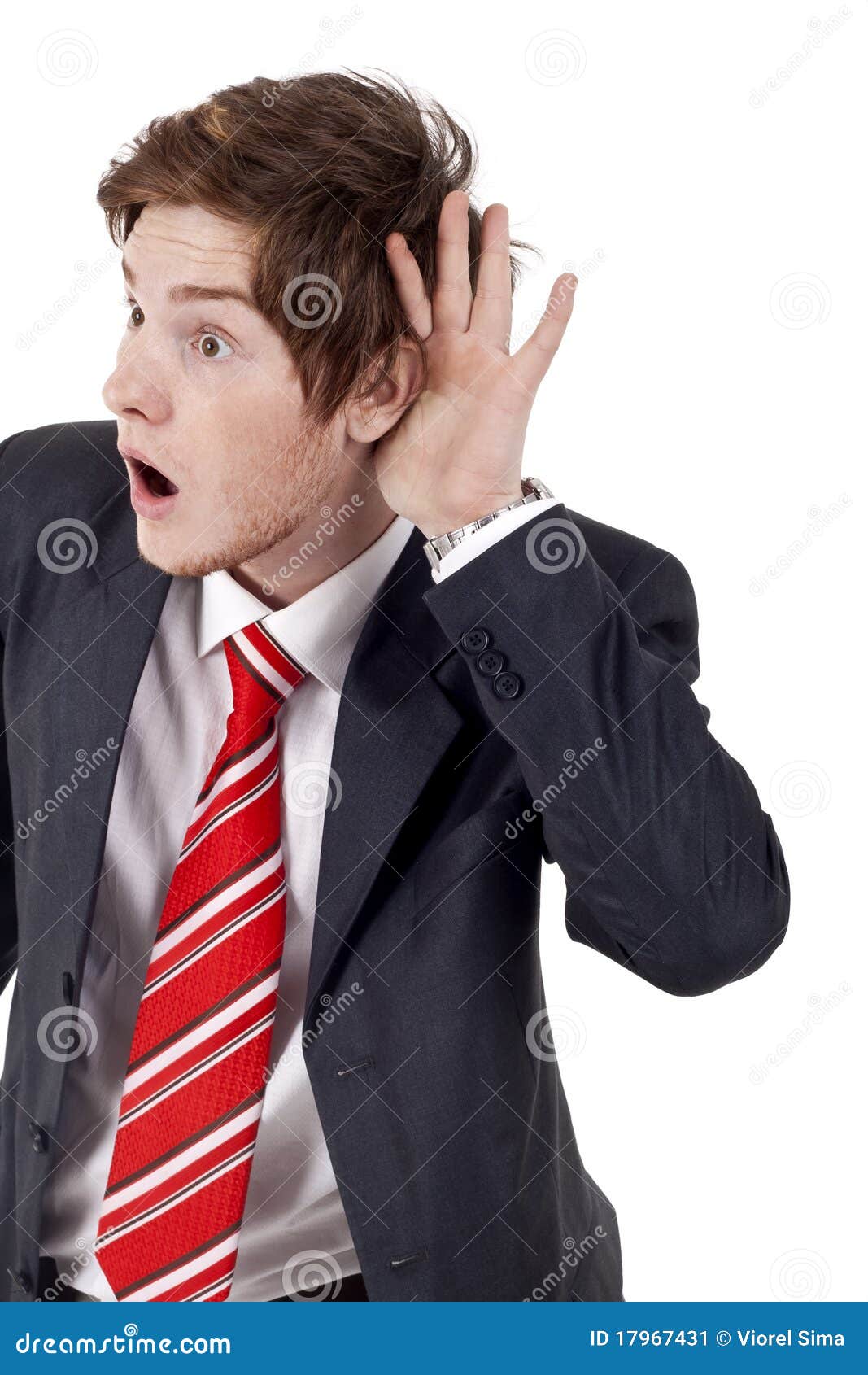 Curious business man stock image. Image of body, company - 17967431