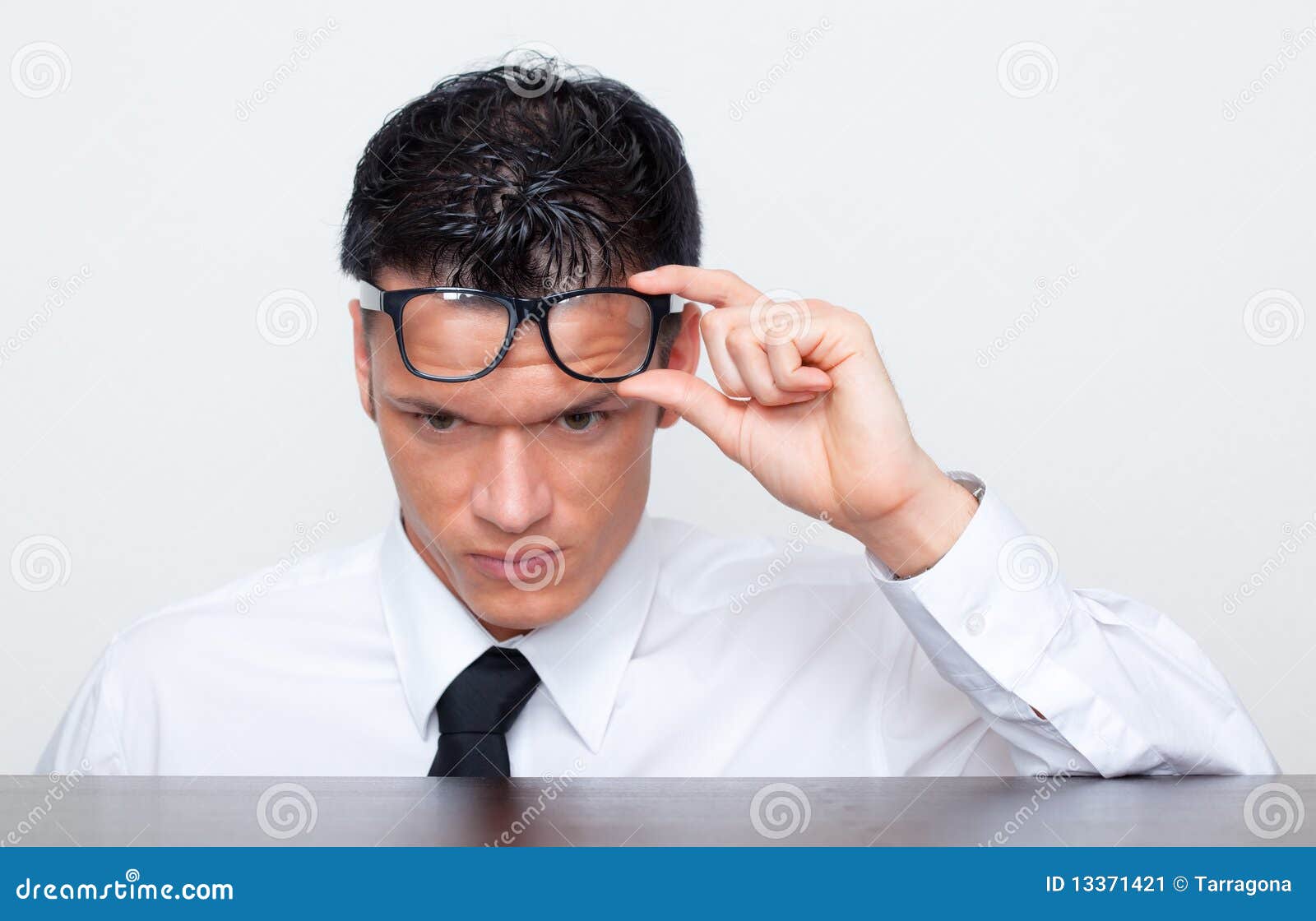 Curious Business Manager Looking Stock Image - Image of manager ...