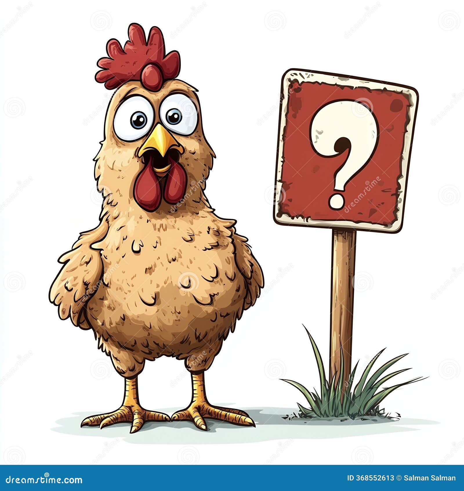 Chicken Egg With A Question Mark Stock Photography | CartoonDealer.com ...