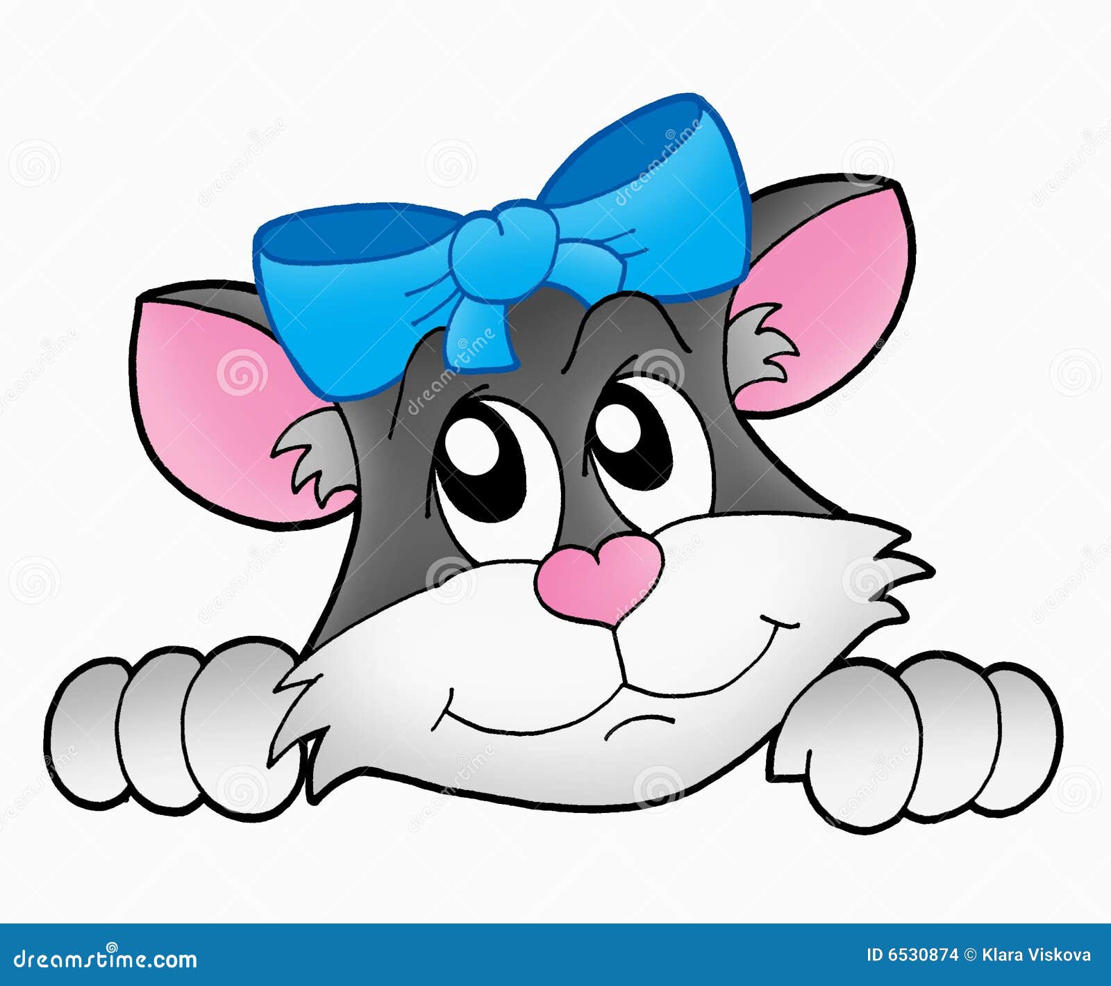 Curious cat stock illustration. Illustration of watch - 6530874