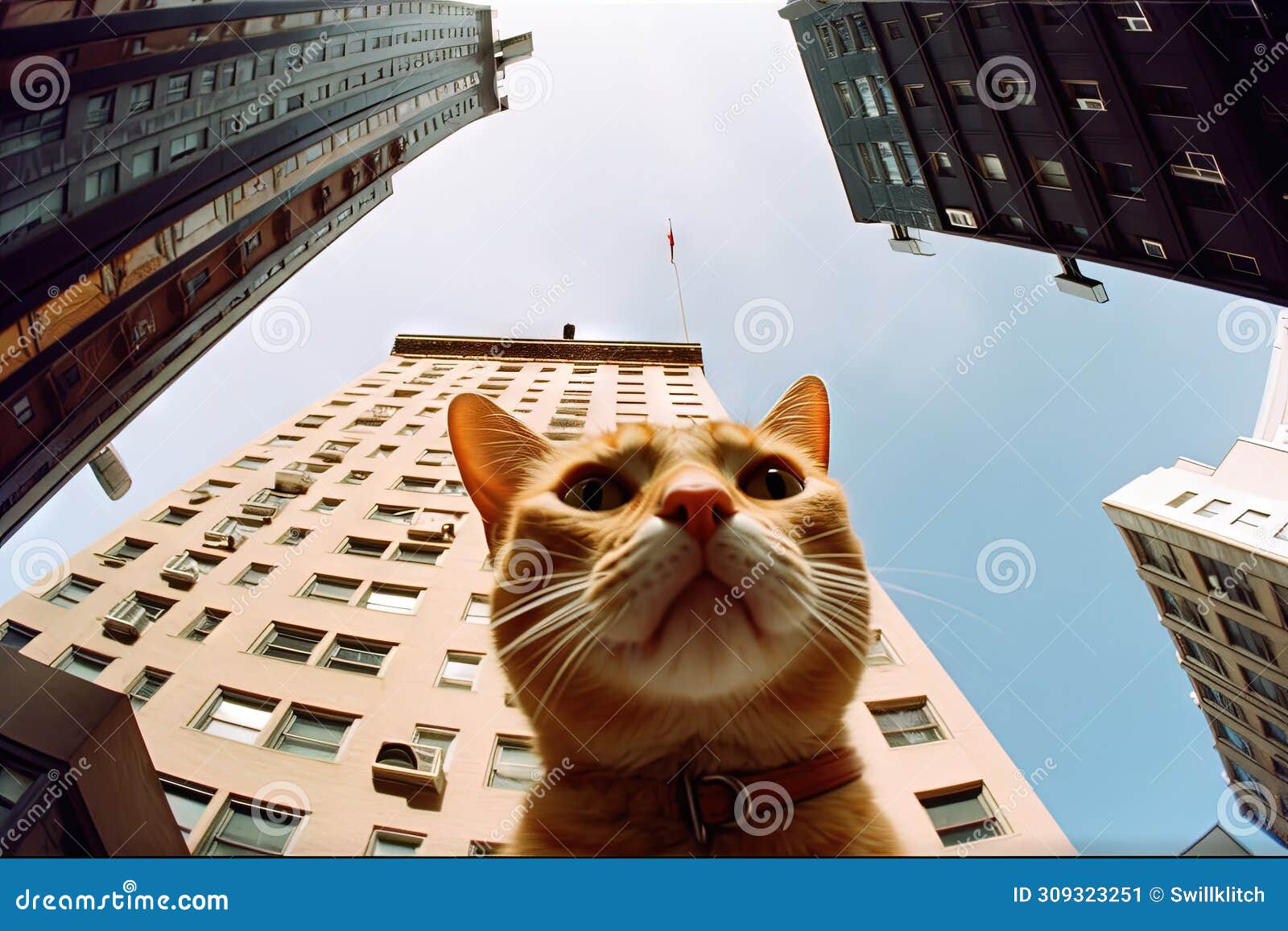 Curious Cat Looking at the Camera, Sniffing and Closing Up. Stock Image ...