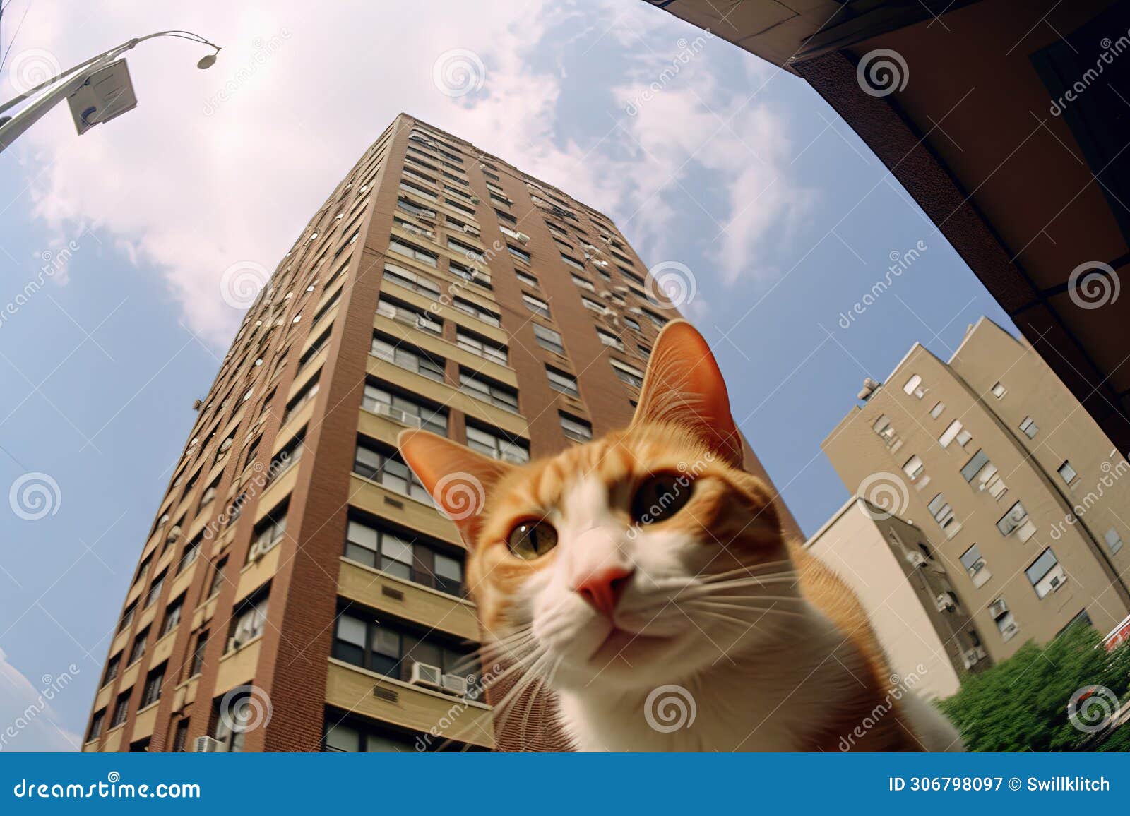 Curious Cat Looking at the Camera, Sniffing and Closing Up Stock Image ...