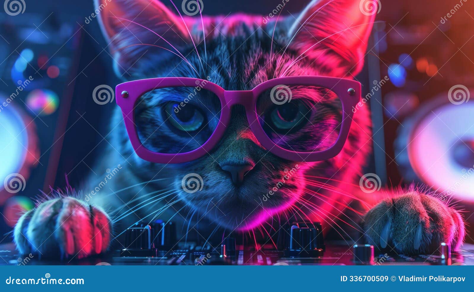 A Curious Cat is Sitting on Top of a Keyboard, Looking Quite ...