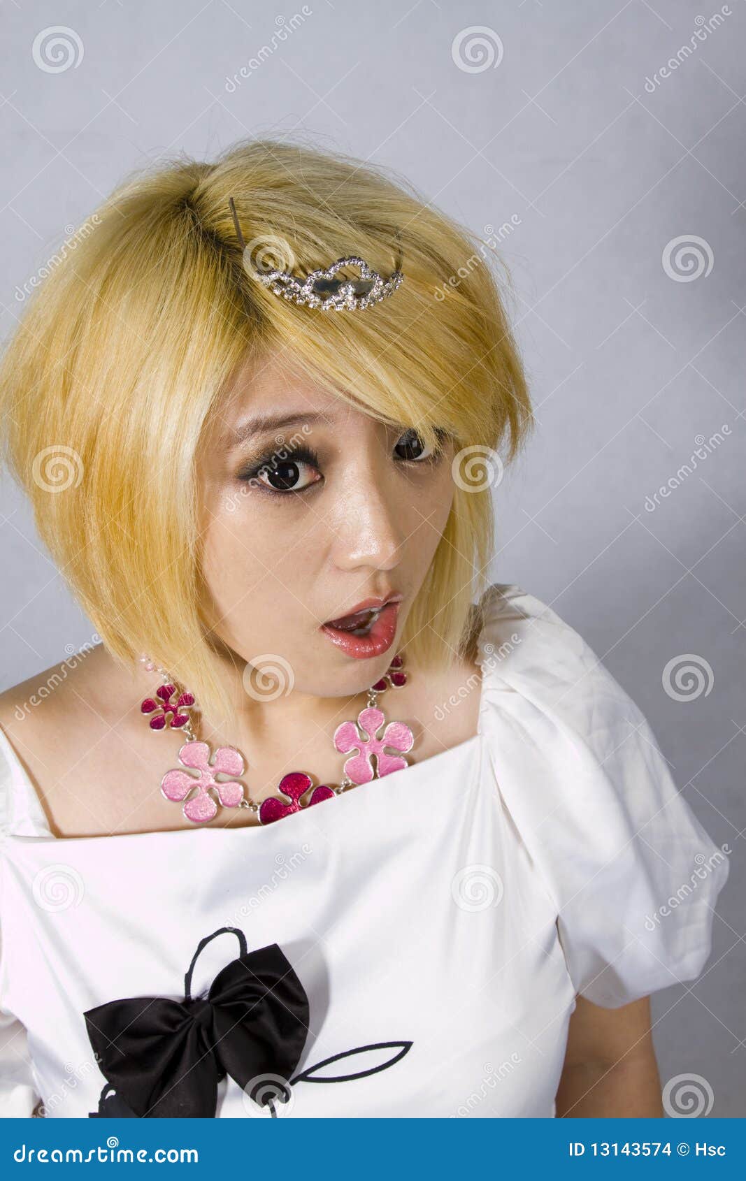 Curious chinese girl stock photo. Image of necklace, naughty - 13143574
