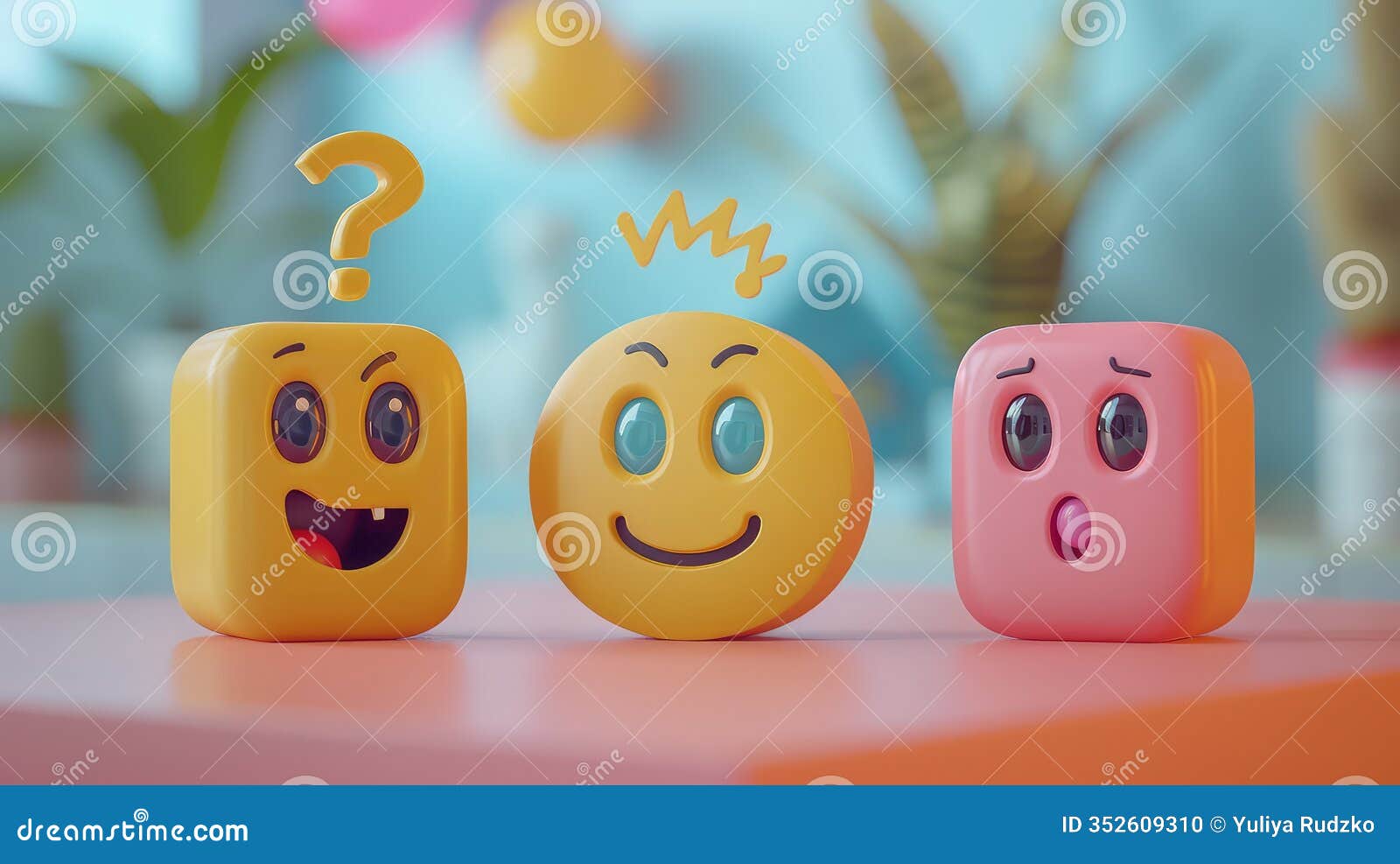 Curious 3D Characters Posing a Unique Question Stock Illustration - Illustration of design ...