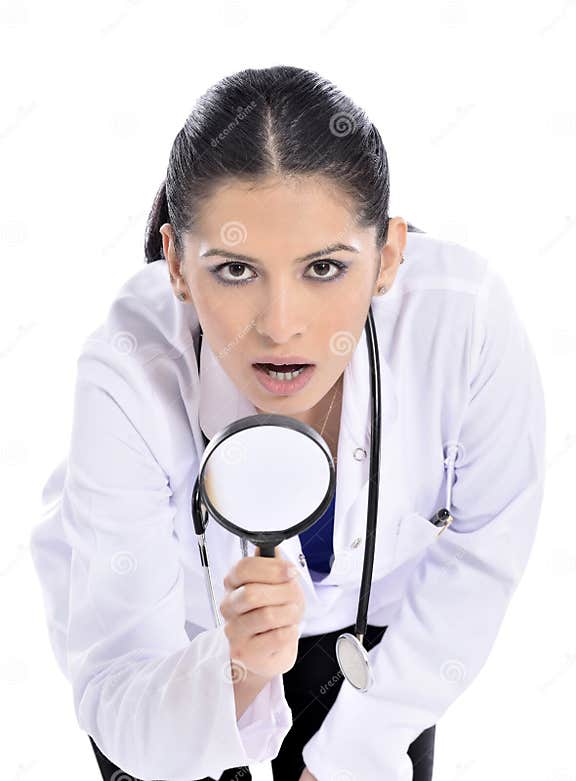 Curious doctor stock photo. Image of experimenting, doctors - 38296536