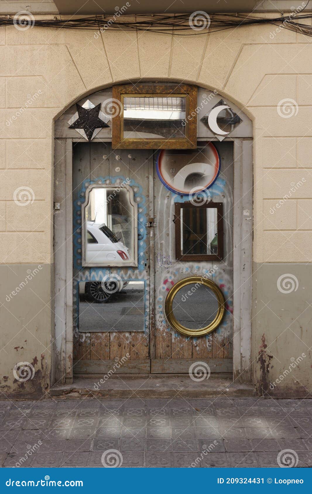 Curious Doors in the Streets of Barcelona Stock Image - Image of ...