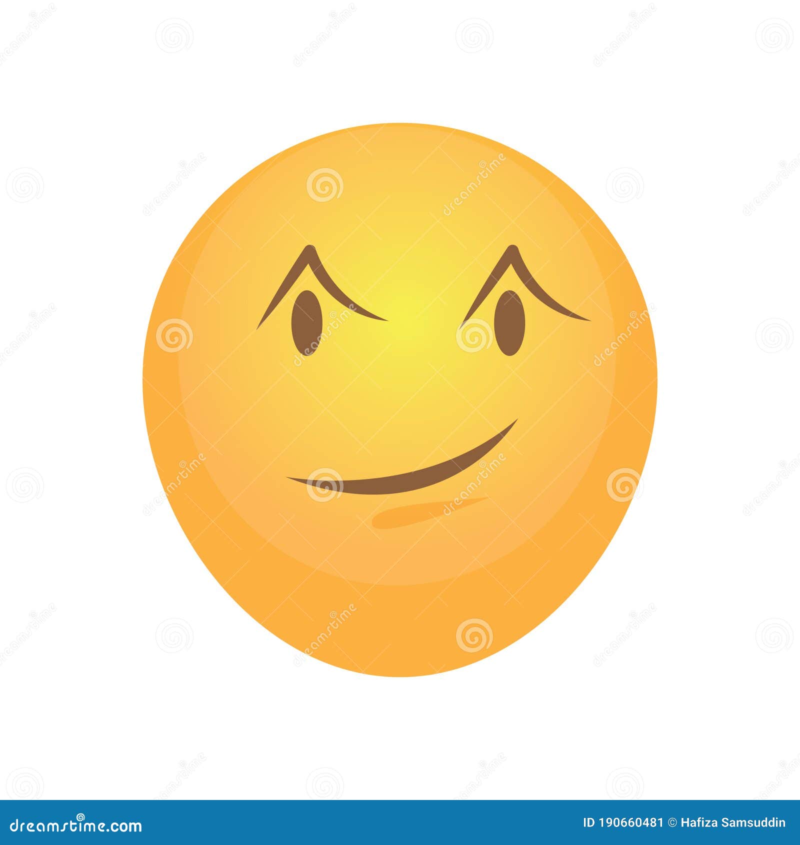 Curious Emoticon. Vector Illustration Decorative Design Stock Vector ...