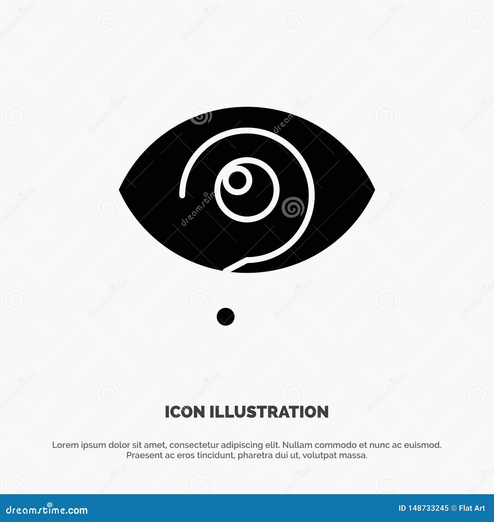 Curious, Exclamation, Eye, Knowledge, Mark Solid Glyph Icon Vector ...