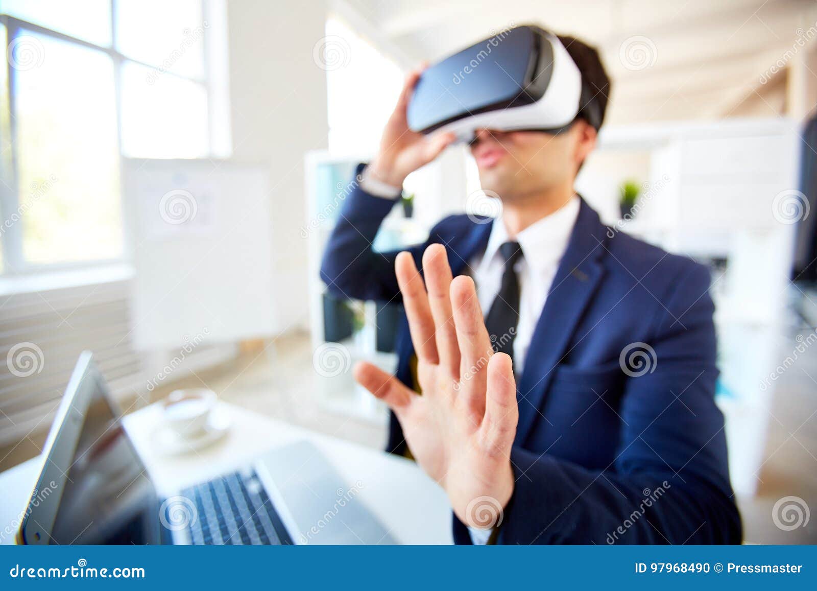 Curious experience stock photo. Image of millennial, media - 97968490